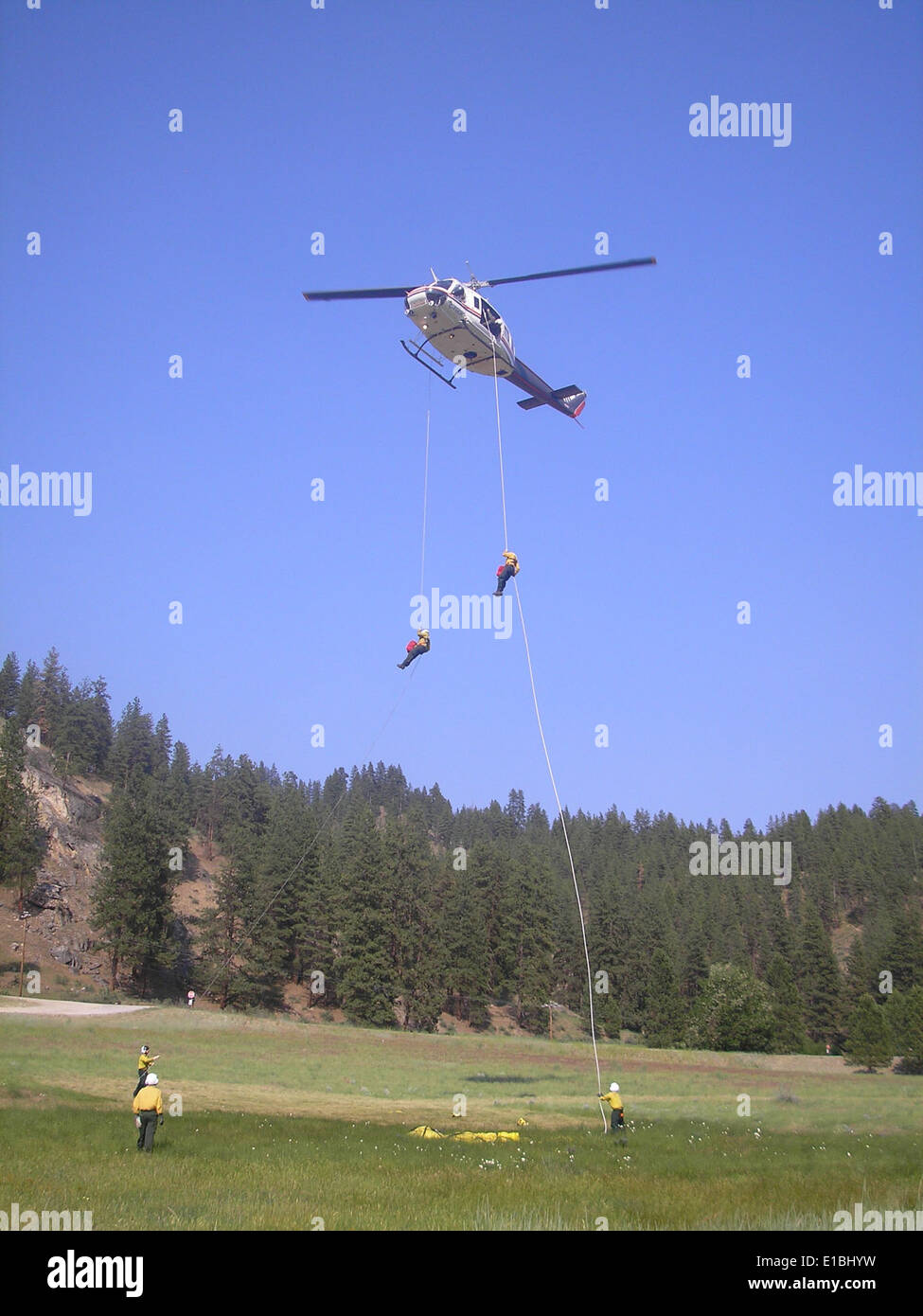 Care Flight-Rappel training demonstrates the skills and techniques ...