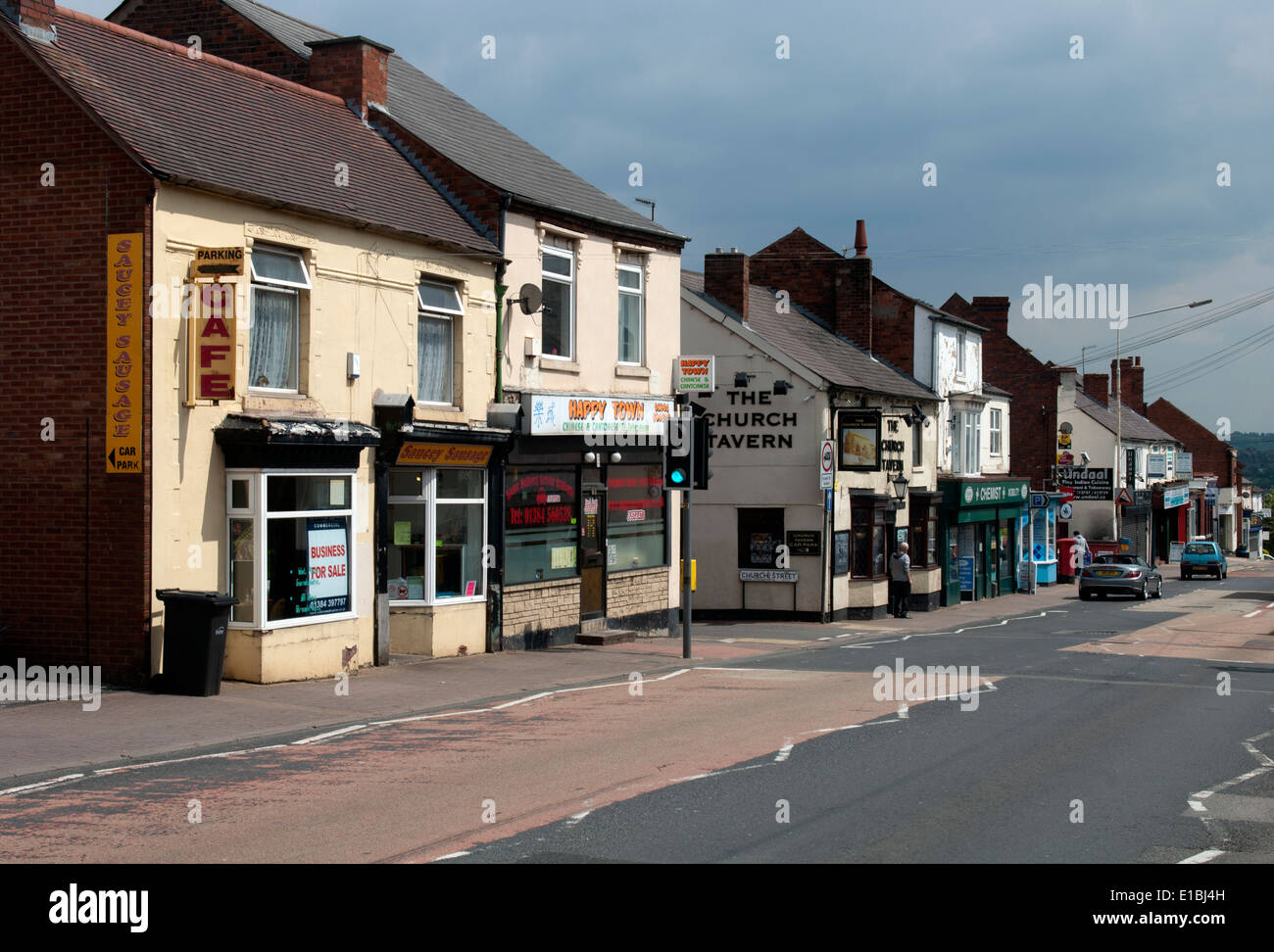 High Street, Quarry Bank, West Midlands, England, UK Stock Photo - Alamy