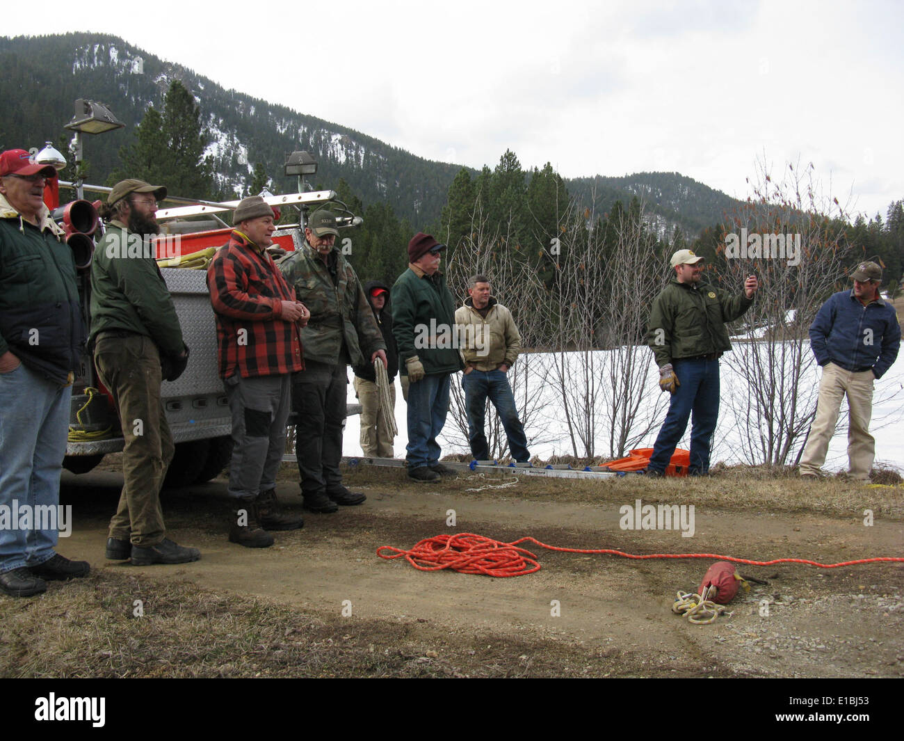 This image depicts an Elk in the Bitterroot National Forest, an area ...