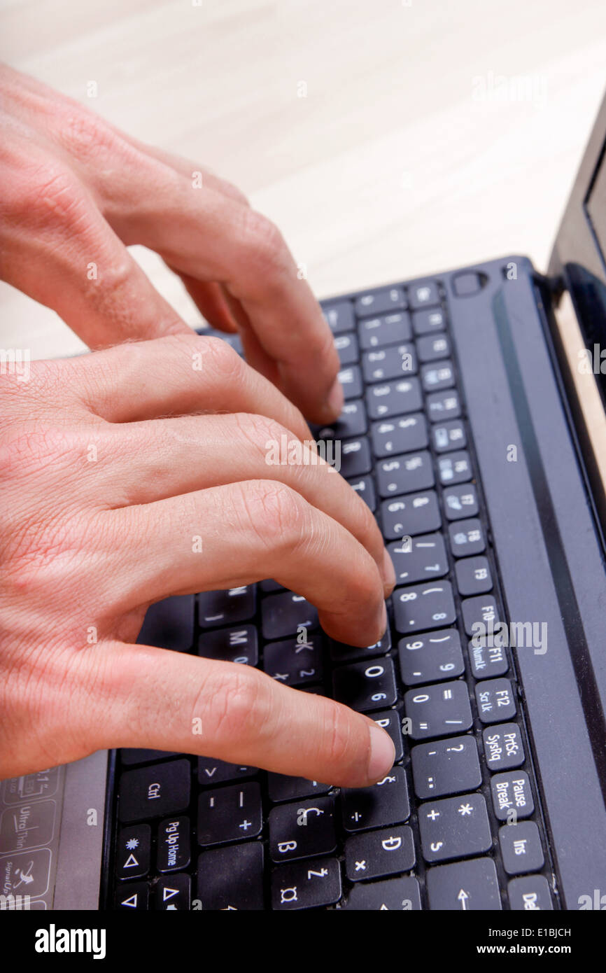 Typing in nature hi-res stock photography and images - Alamy