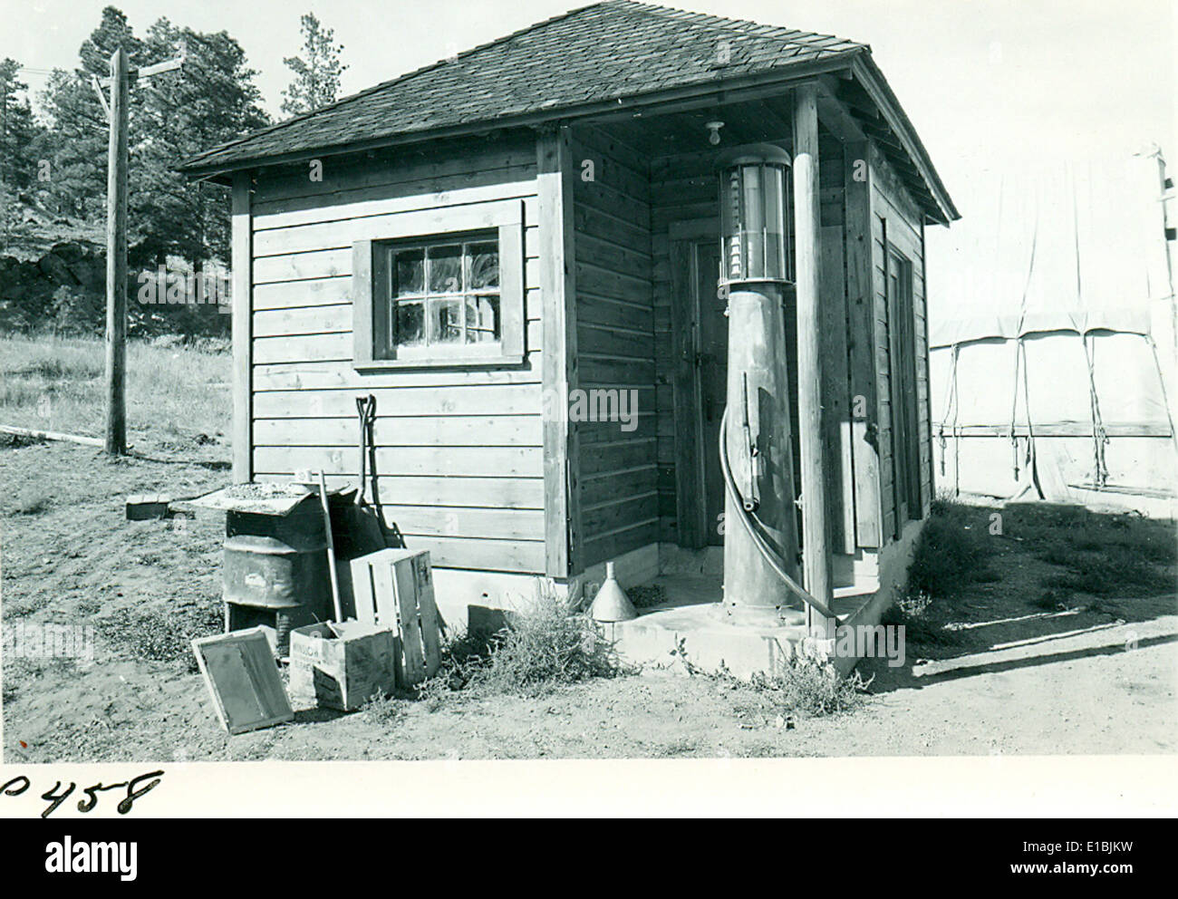 CF Ranger Station gas house Stock Photo - Alamy