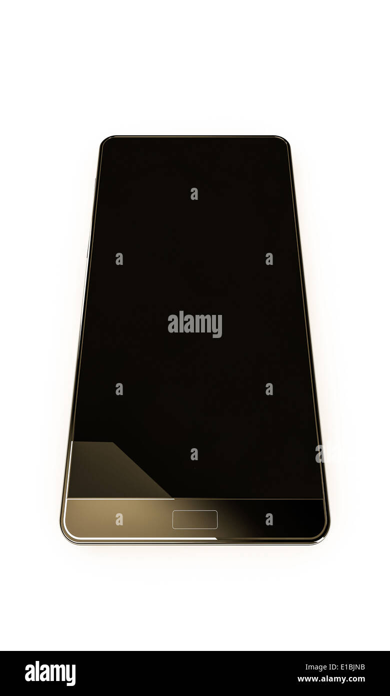 modern smart phone isolated on white background Stock Photo - Alamy