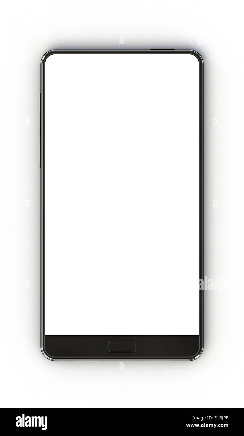 modern smart phone isolated on white background Stock Photo - Alamy