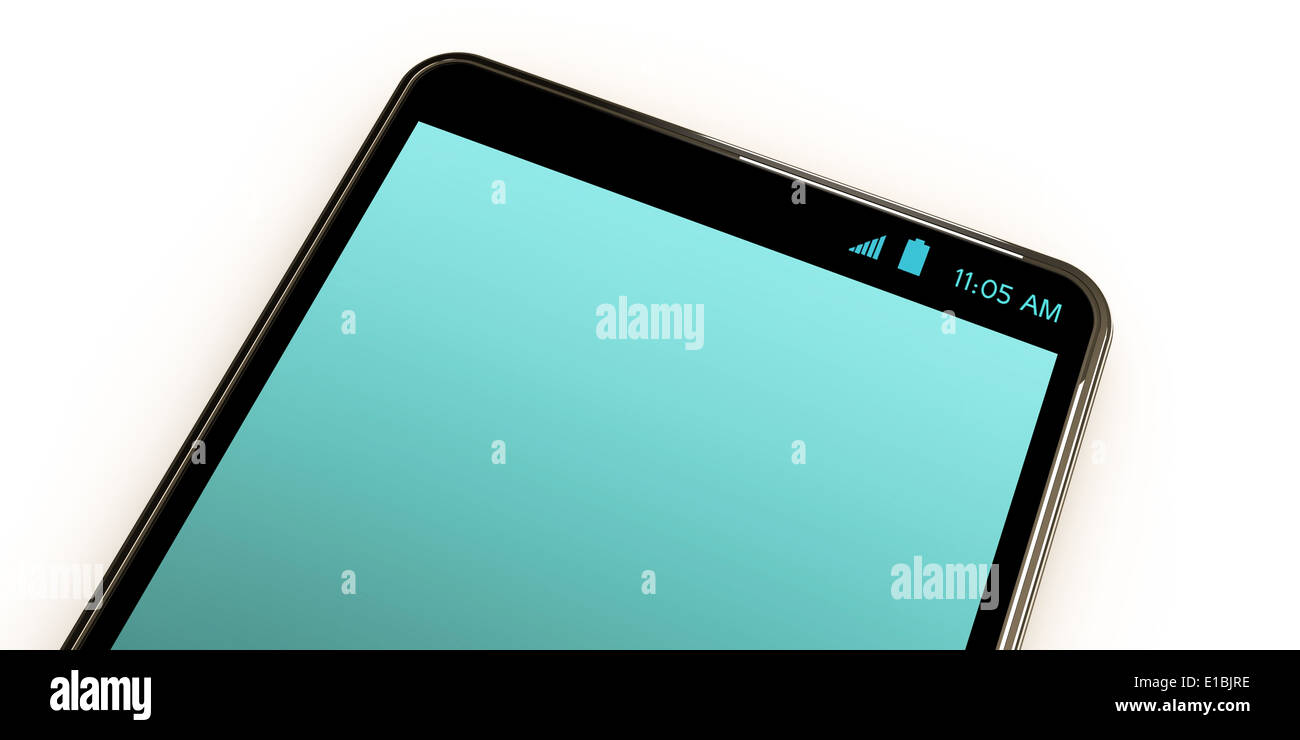 modern smart phone isolated on white background Stock Photo - Alamy