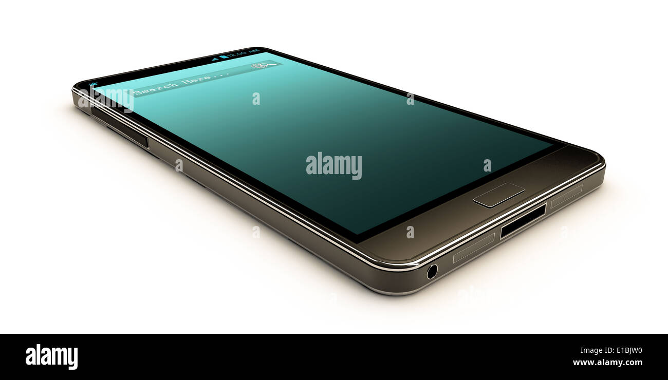 modern smart phone isolated on white background Stock Photo - Alamy