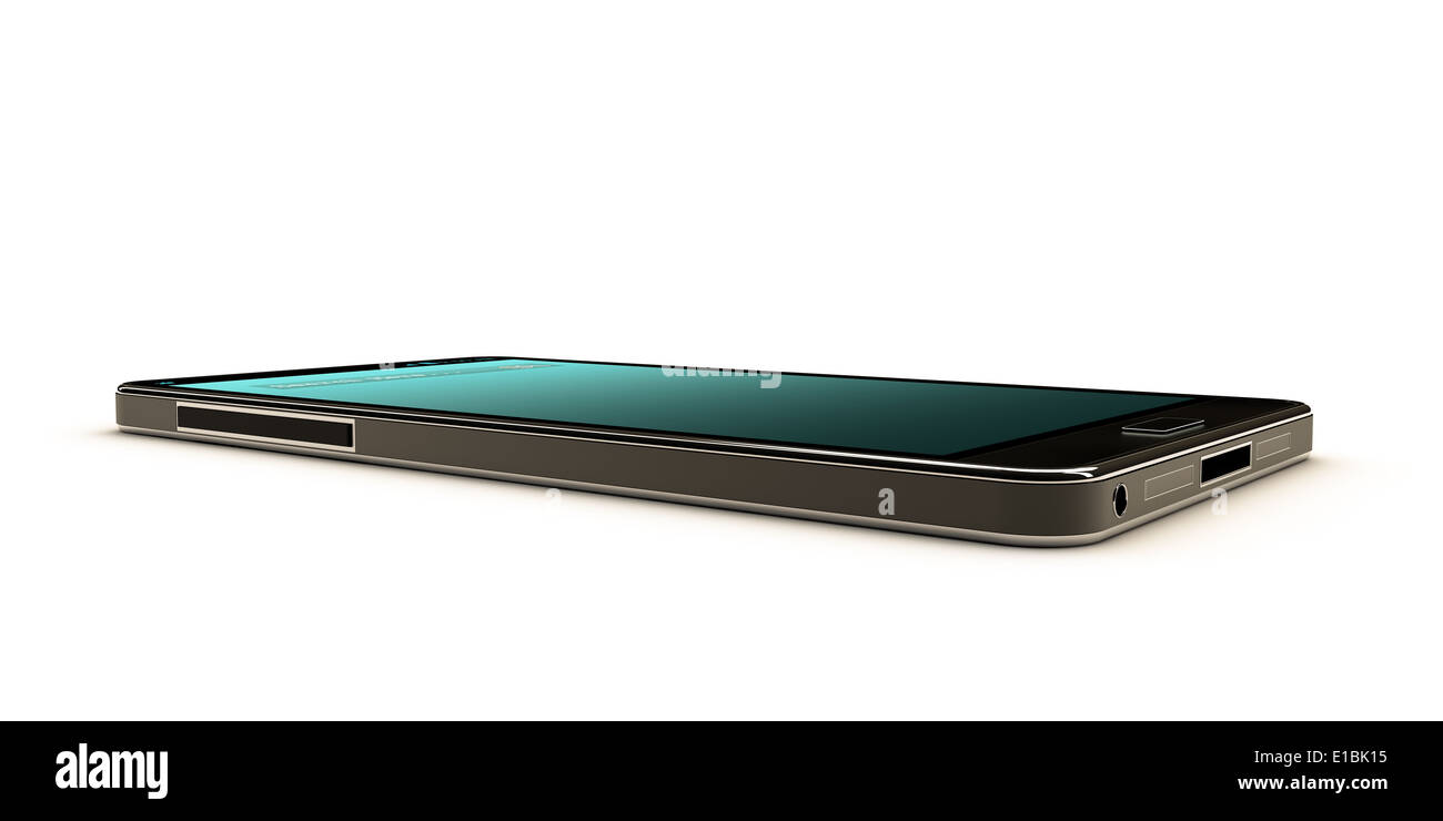 modern smart phone isolated on white background Stock Photo - Alamy