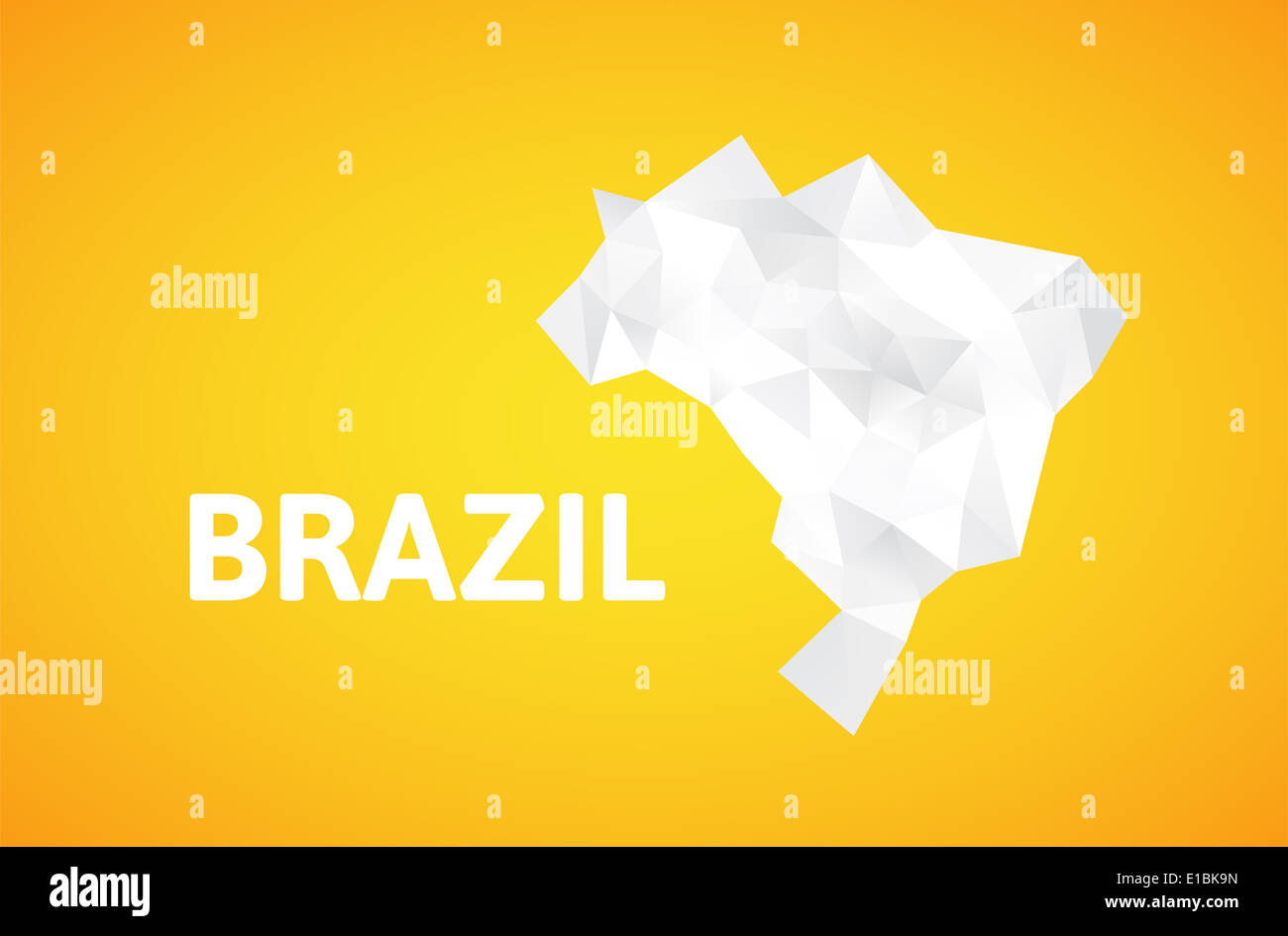 Triangle texture Brazil map Stock Photo - Alamy