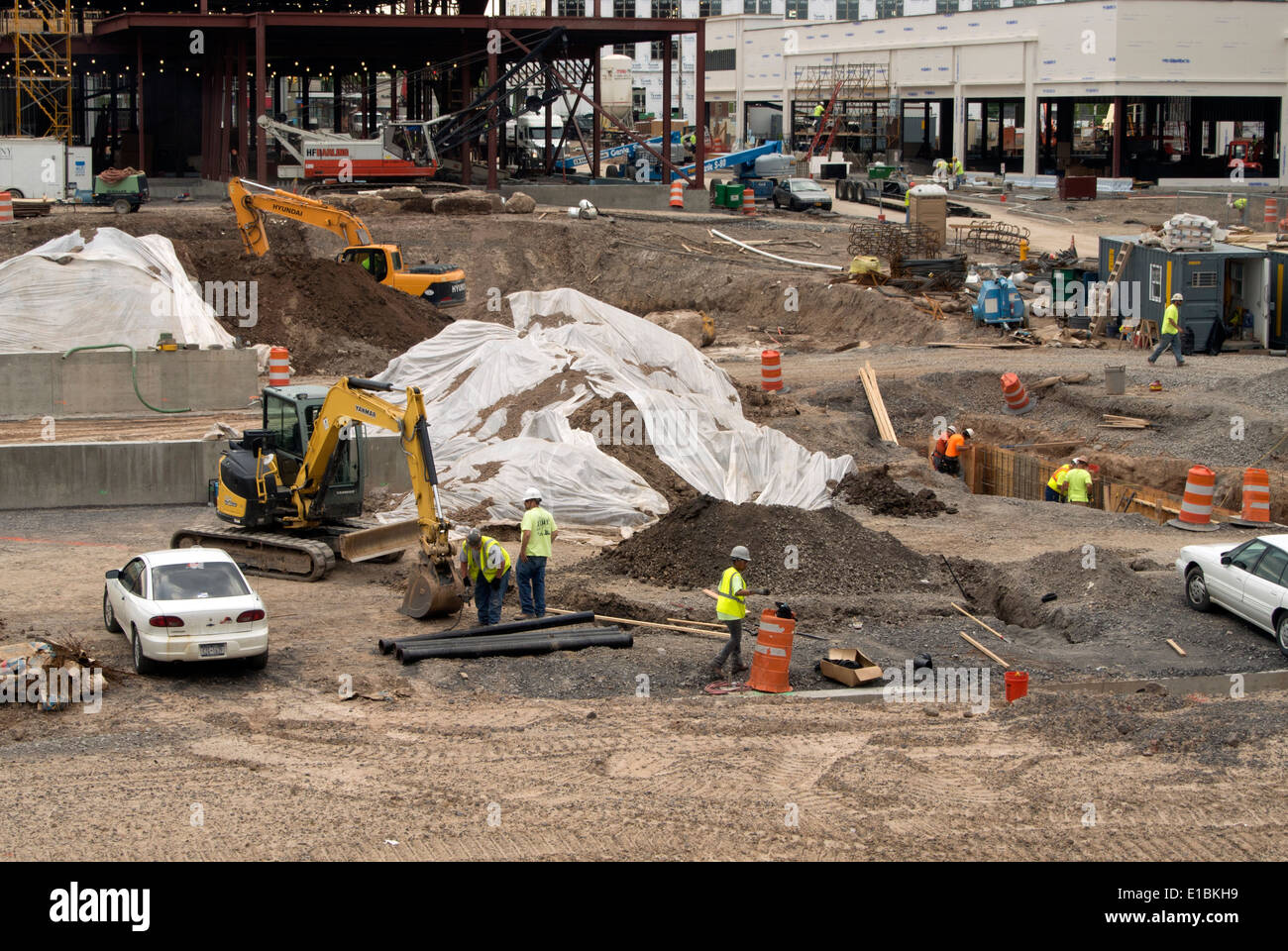 Strong Memorial medical center construction site, Rochester NY USA ...