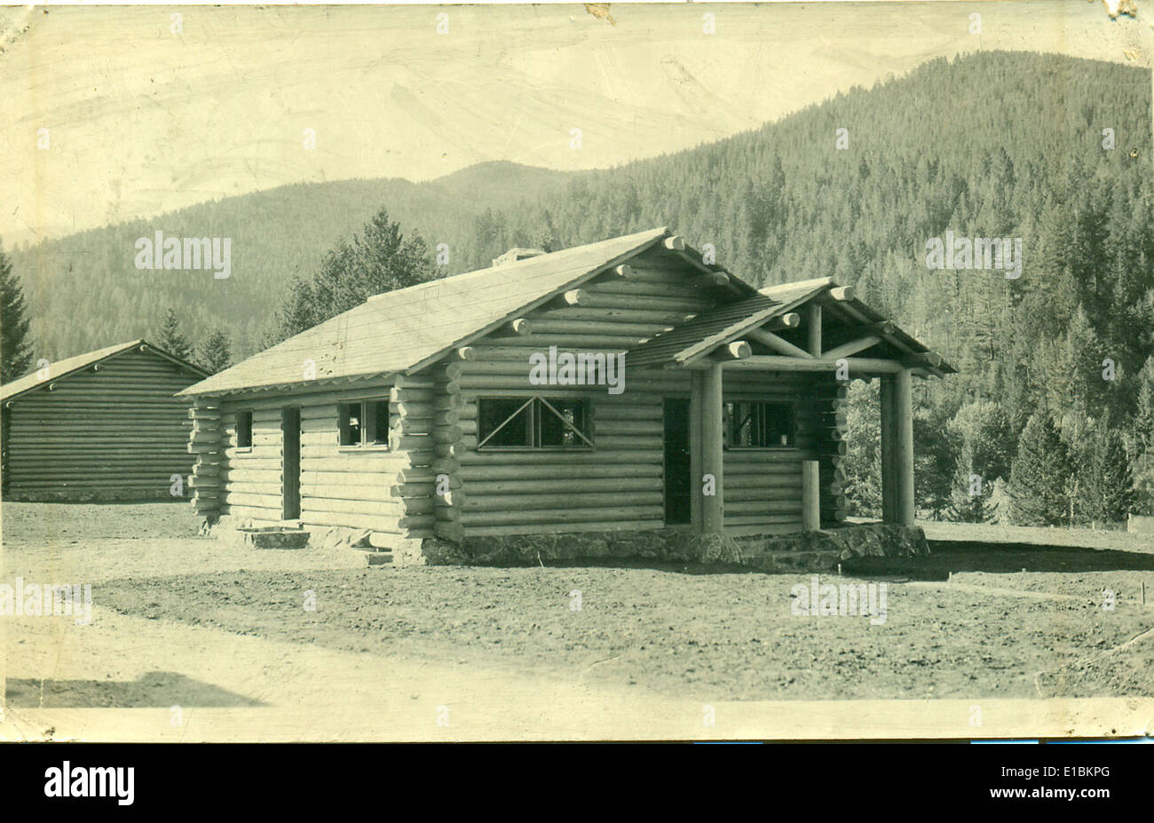 The 1936 photo of the Squaw Creek Administration Building captures an ...