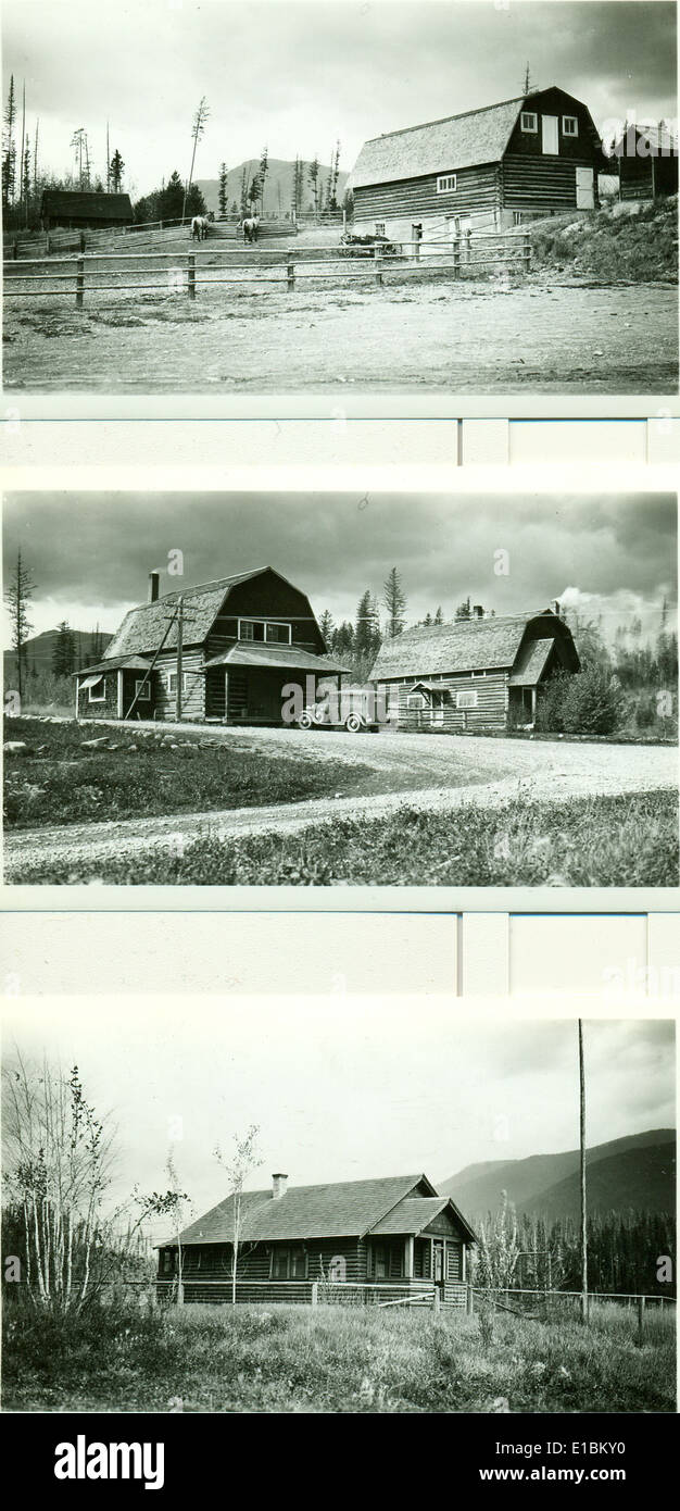 The Coram Ranger Station in Flathead National Forest, established in ...