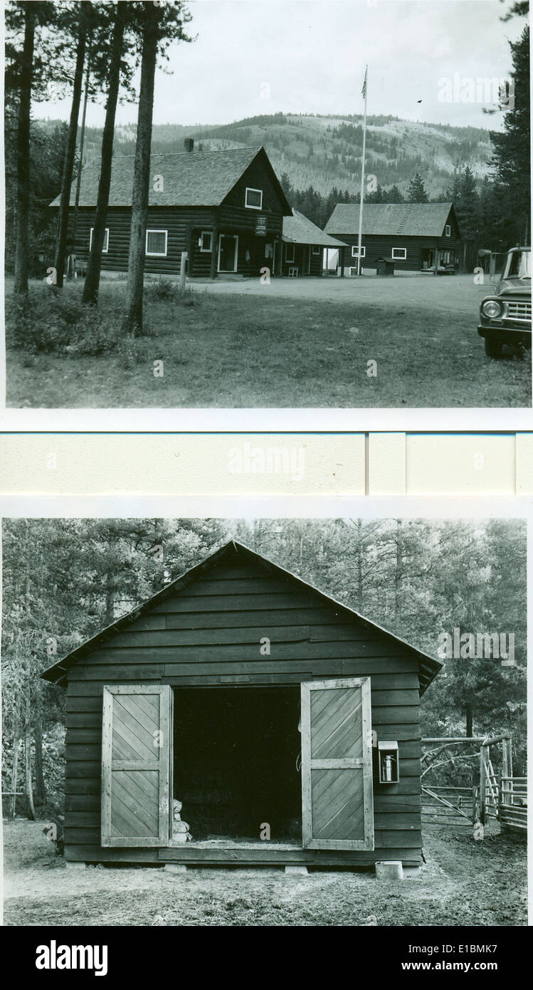 The Spotted Bear Ranger Station, located in the Flathead National ...