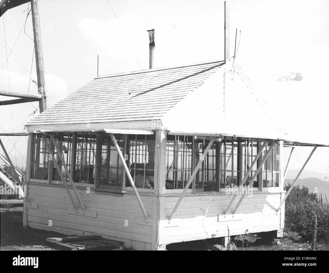 A historical image captured in 1948, showing the conservation efforts ...