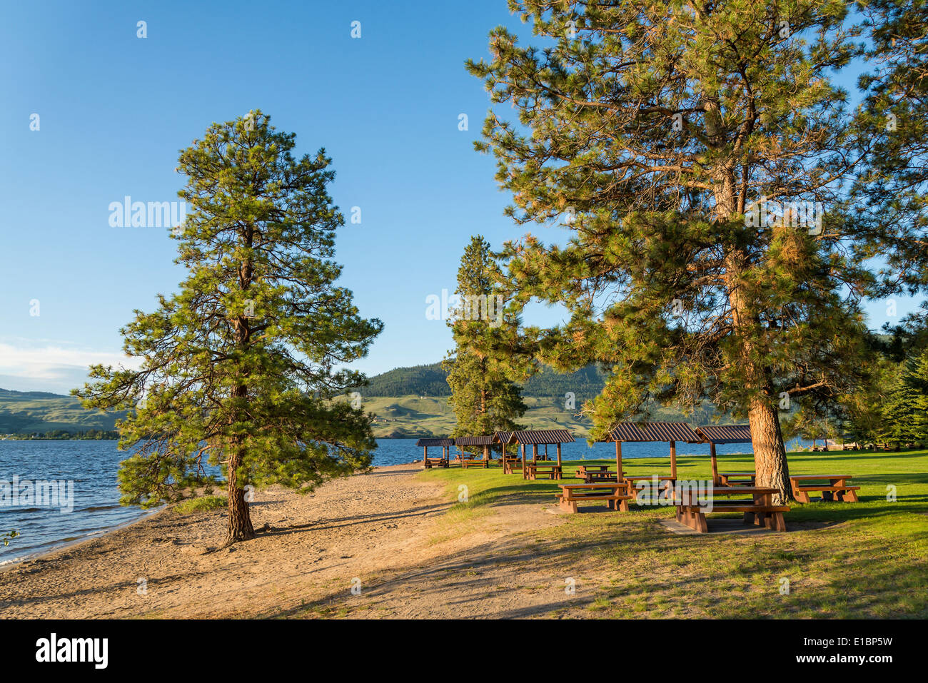 Nicola Lake, Monck Provincial Park, near Merritt, British Columbia ...
