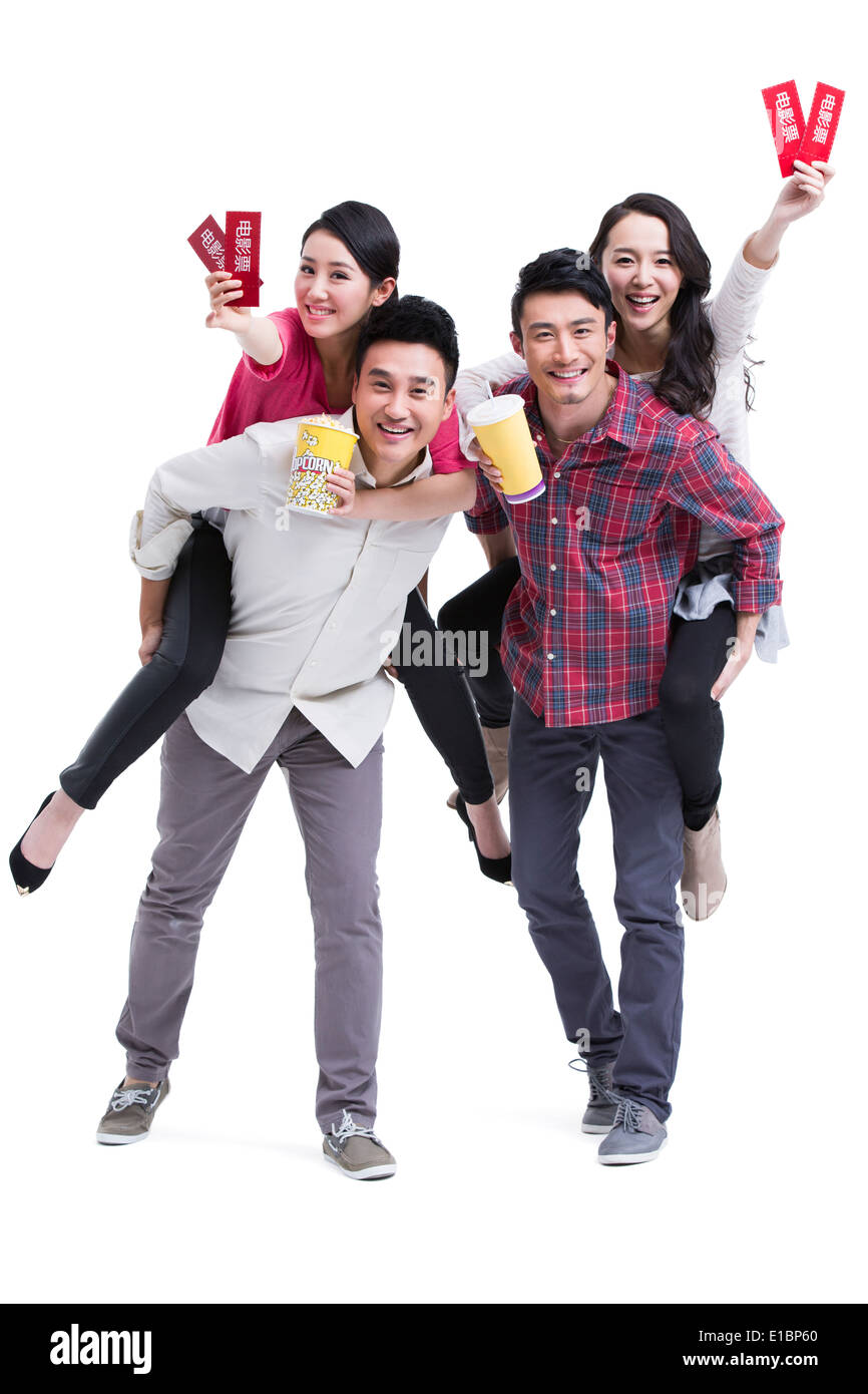 People watching movie Cut Out Stock Images & Pictures - Alamy