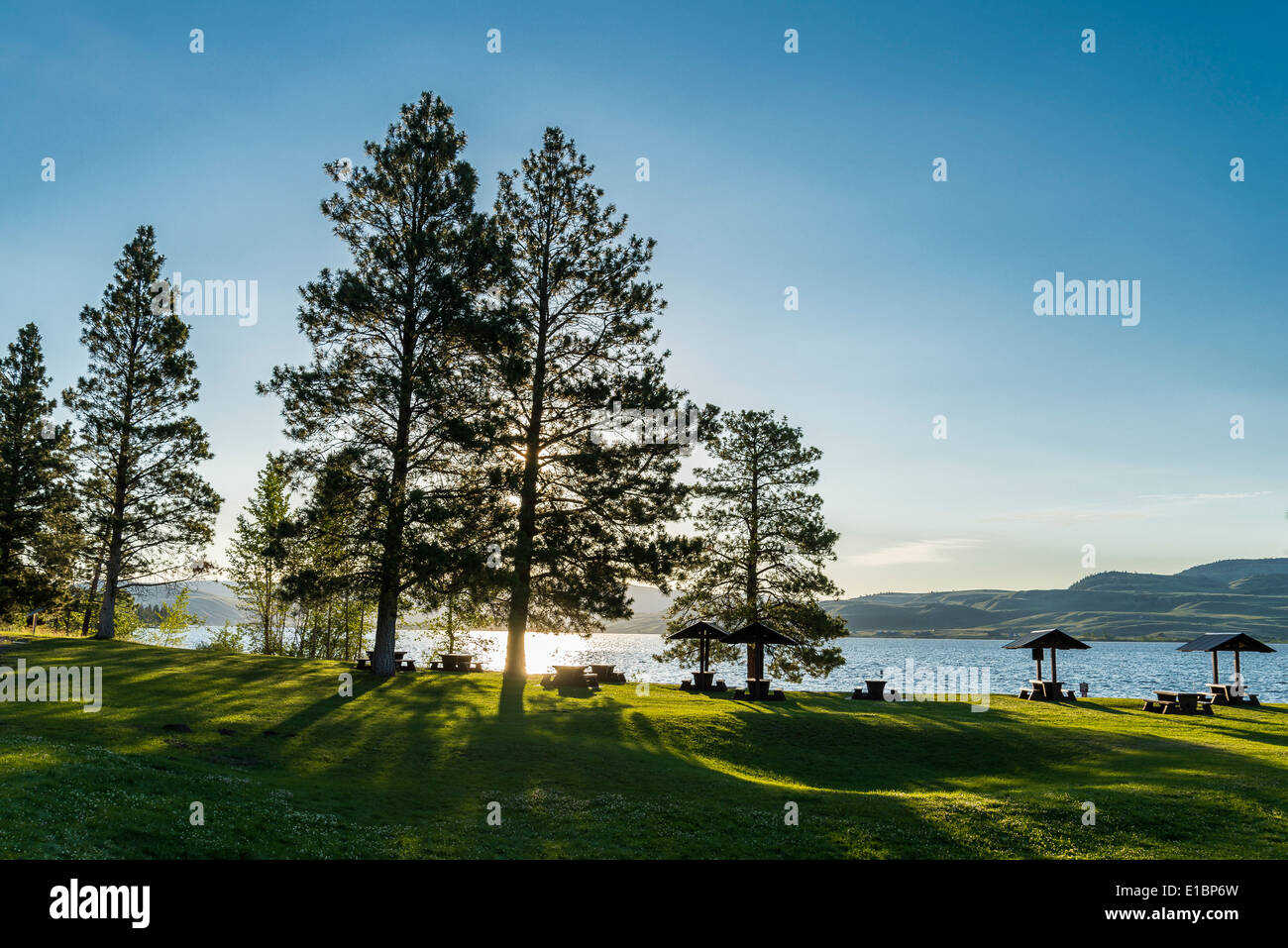 Nicola Lake, Monck Provincial Park, near Merritt, British Columbia ...