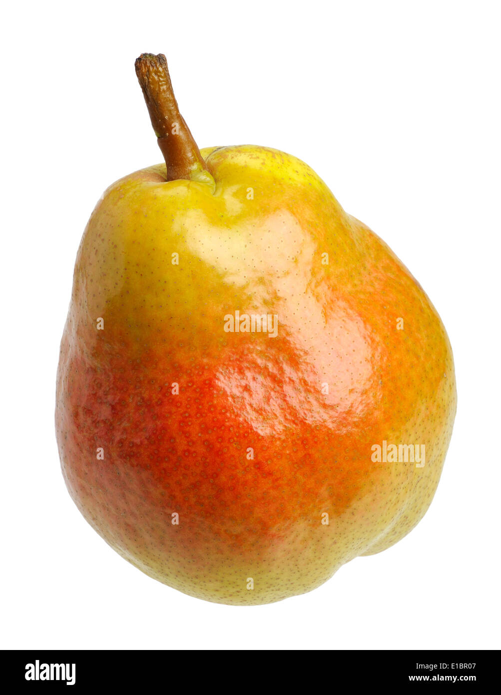 Big juicy yellow red pear, isolated Stock Photo - Alamy