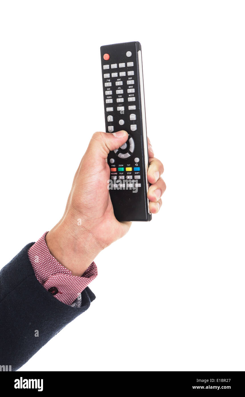 Hand tv hi-res stock photography and images - Alamy