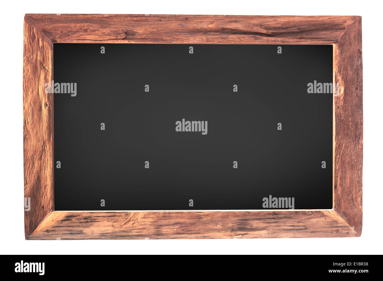 blank black board is isolated on a white background Stock Photo - Alamy