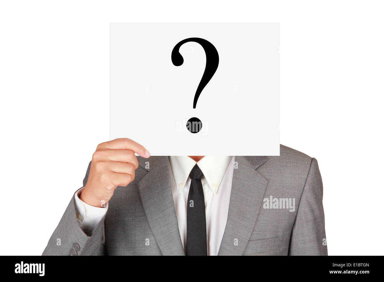Question mark man head symbol hi-res stock photography and images - Alamy