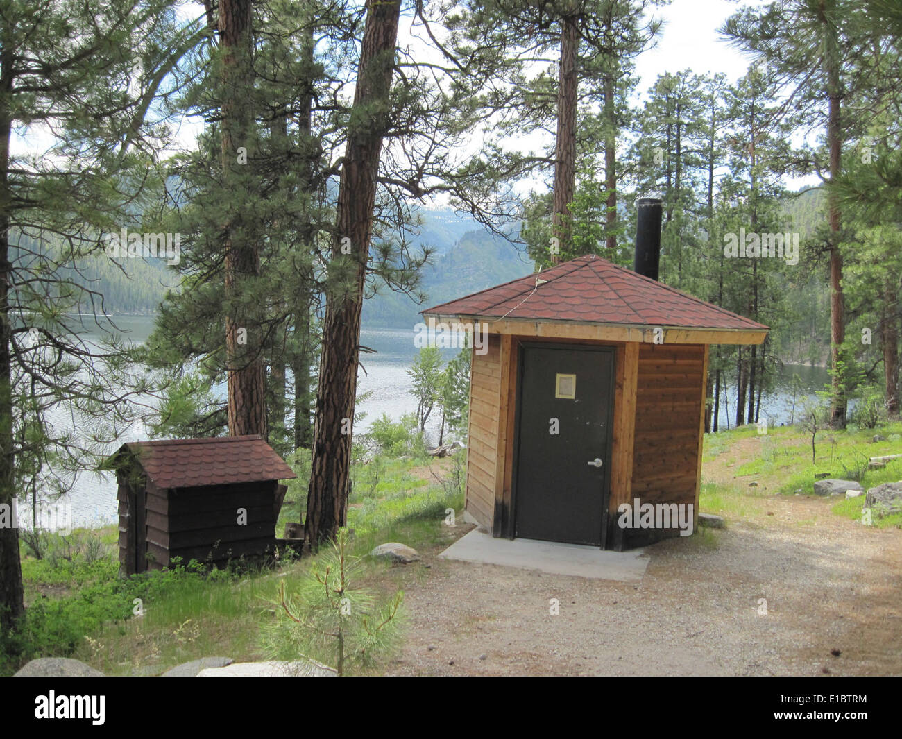 A restroom facility at Wood's Cabin Lake, located in the Como ...
