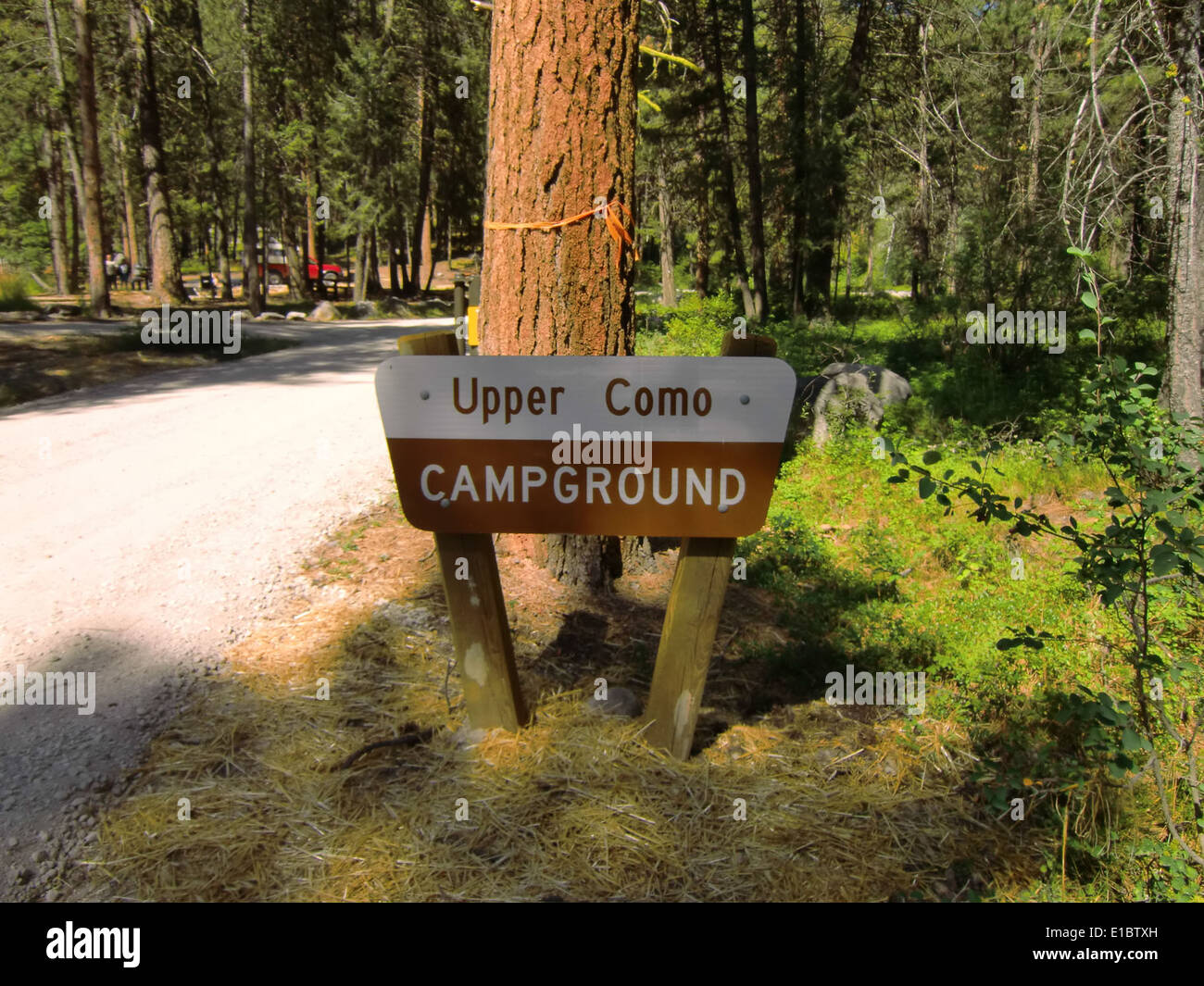 The entrance to the Lake Como Recreation Area in Bitterroot National ...