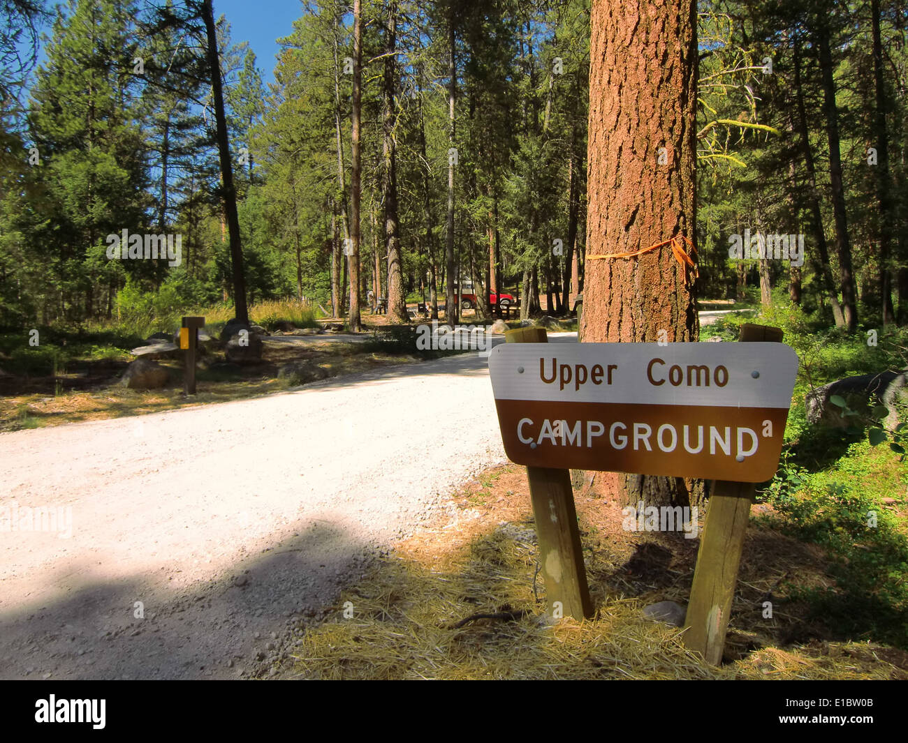A new sign in the Lake Como Recreation Area within Bitterroot National ...