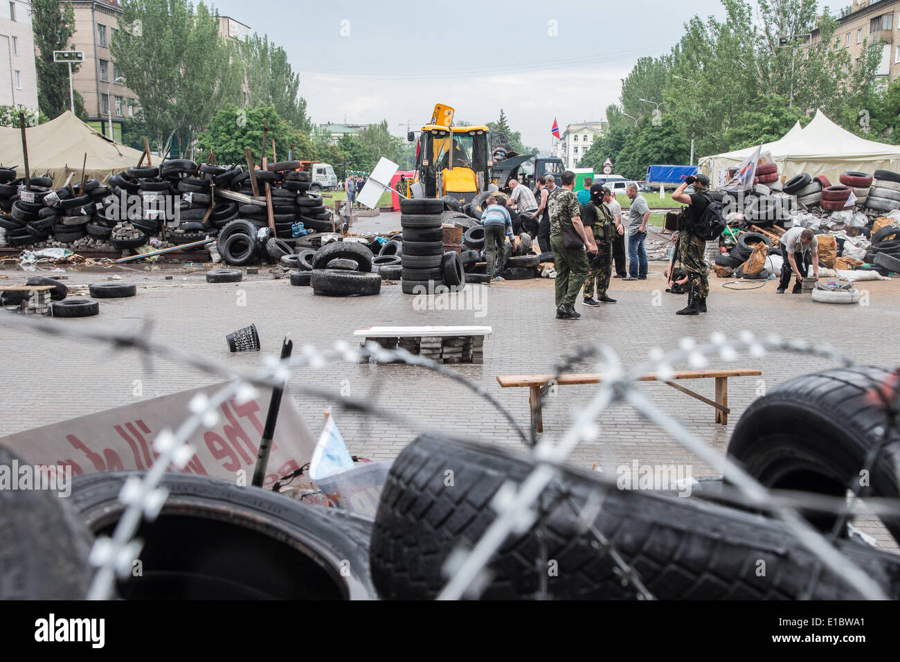 Barricade machine hi-res stock photography and images - Alamy