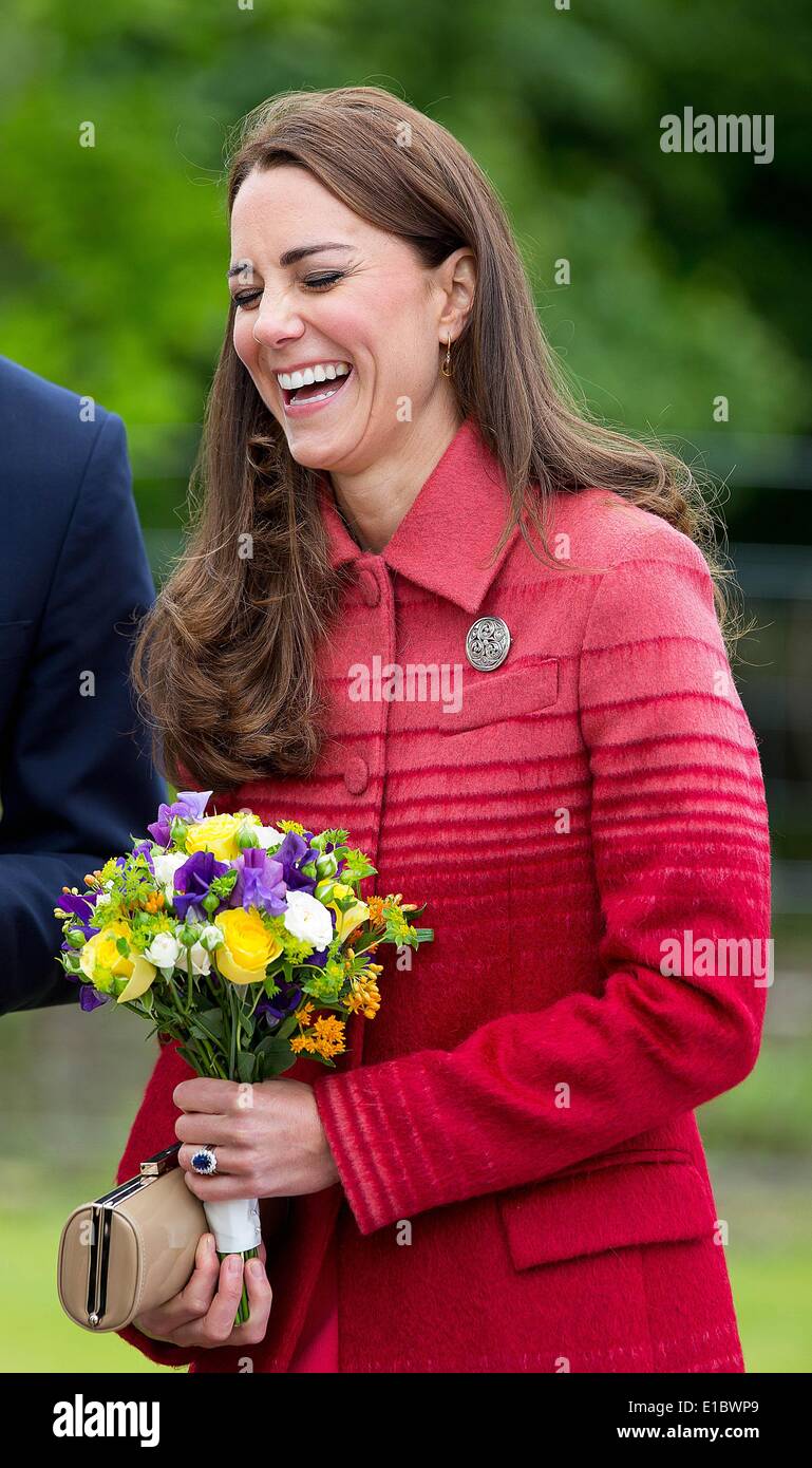 Forteviot, Scotland, UK. 29th May, 2014. Duchess of Cambridge ...