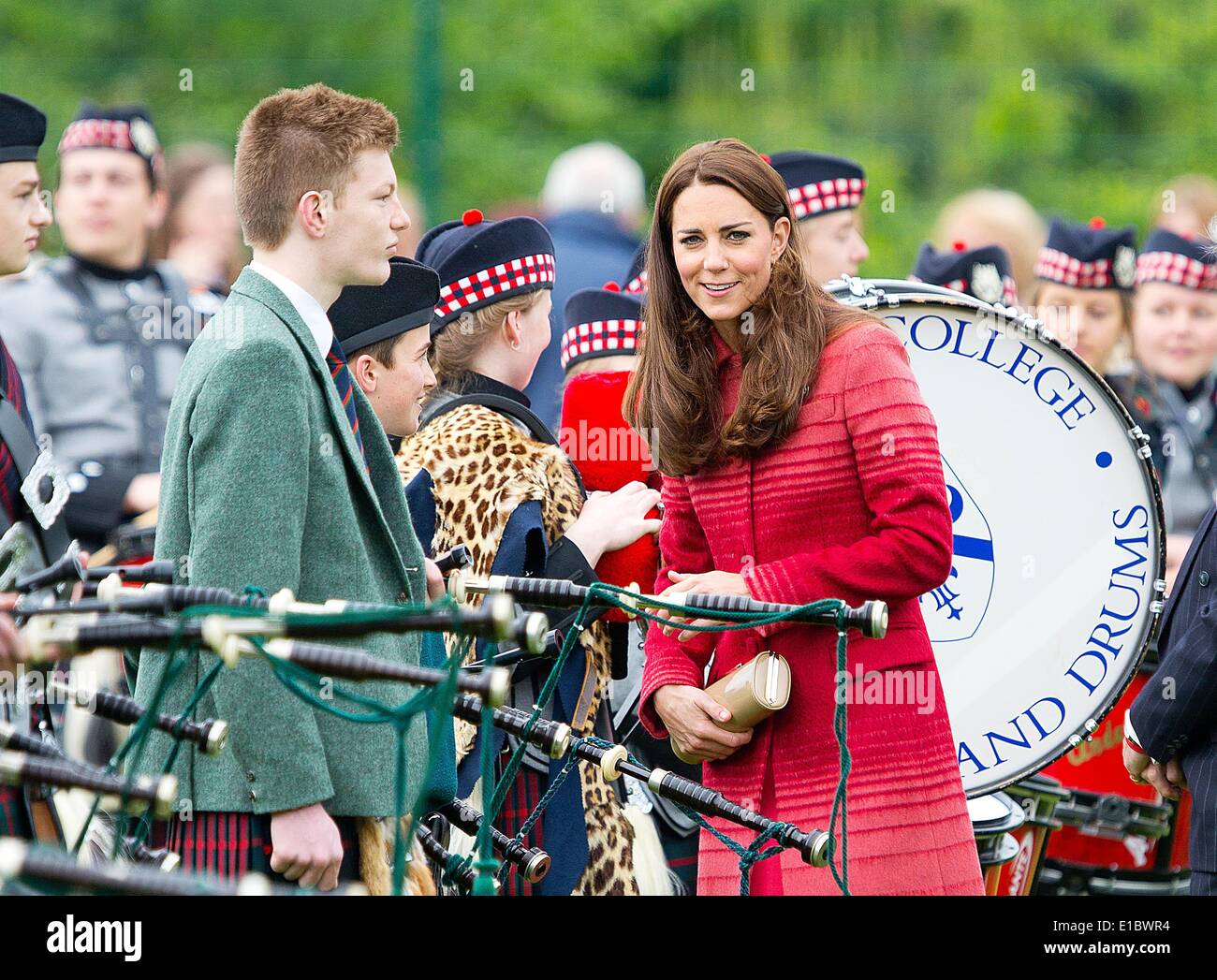 Forteviot, Scotland, UK. 29th May, 2014. Duchess of Cambridge ...
