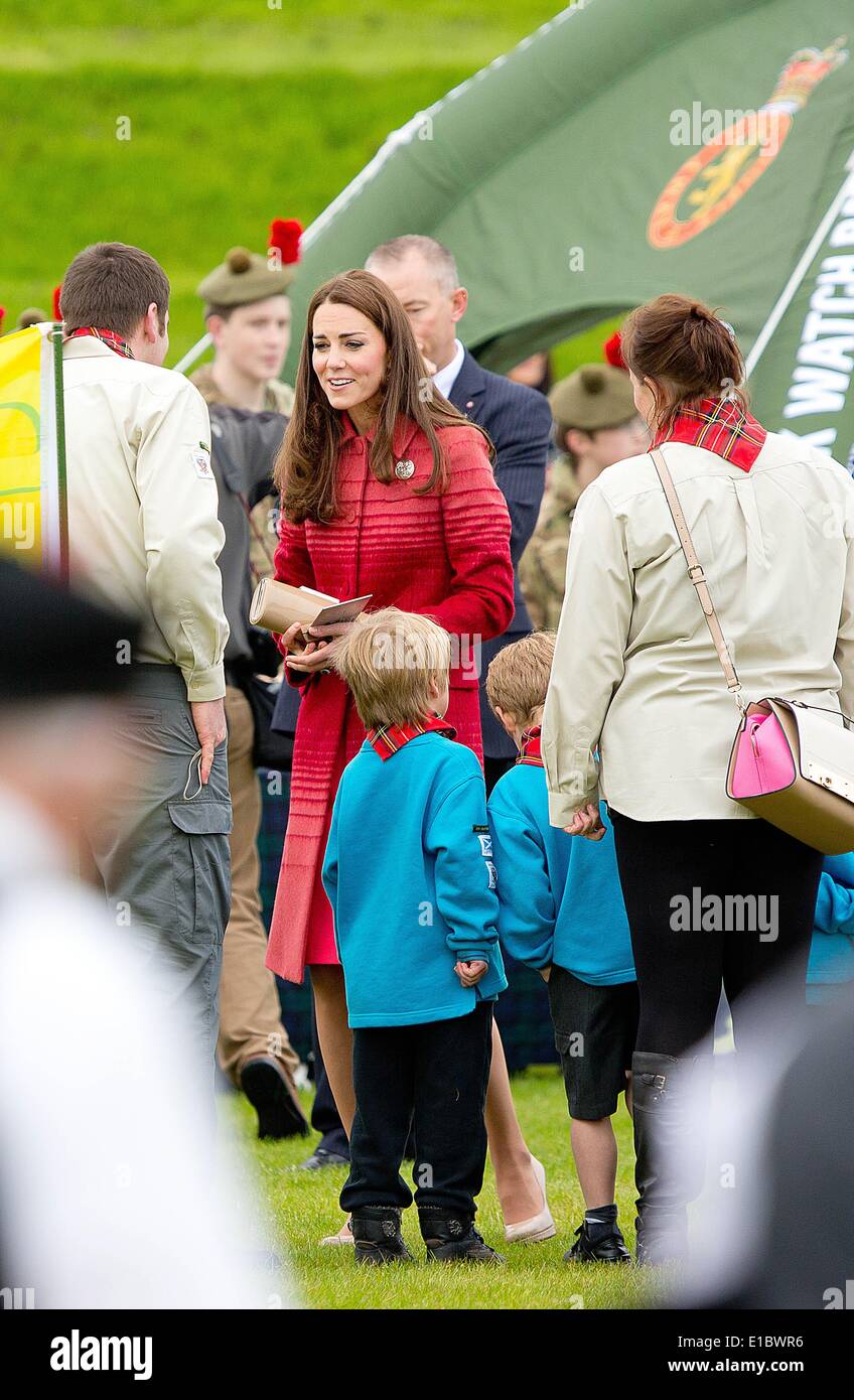 Forteviot, Scotland, UK. 29th May, 2014. Duchess of Cambridge ...