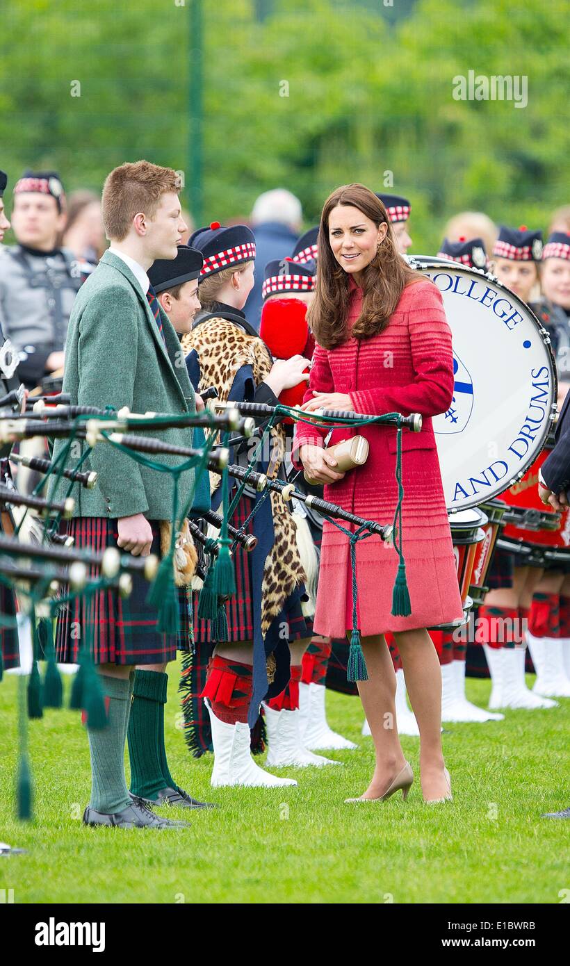 Forteviot, Scotland, UK. 29th May, 2014. Duchess of Cambridge ...