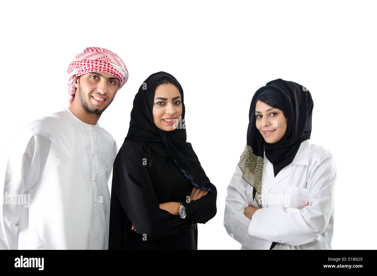 Arab Female Doctor With Arab Family Stock Photo - Alamy
