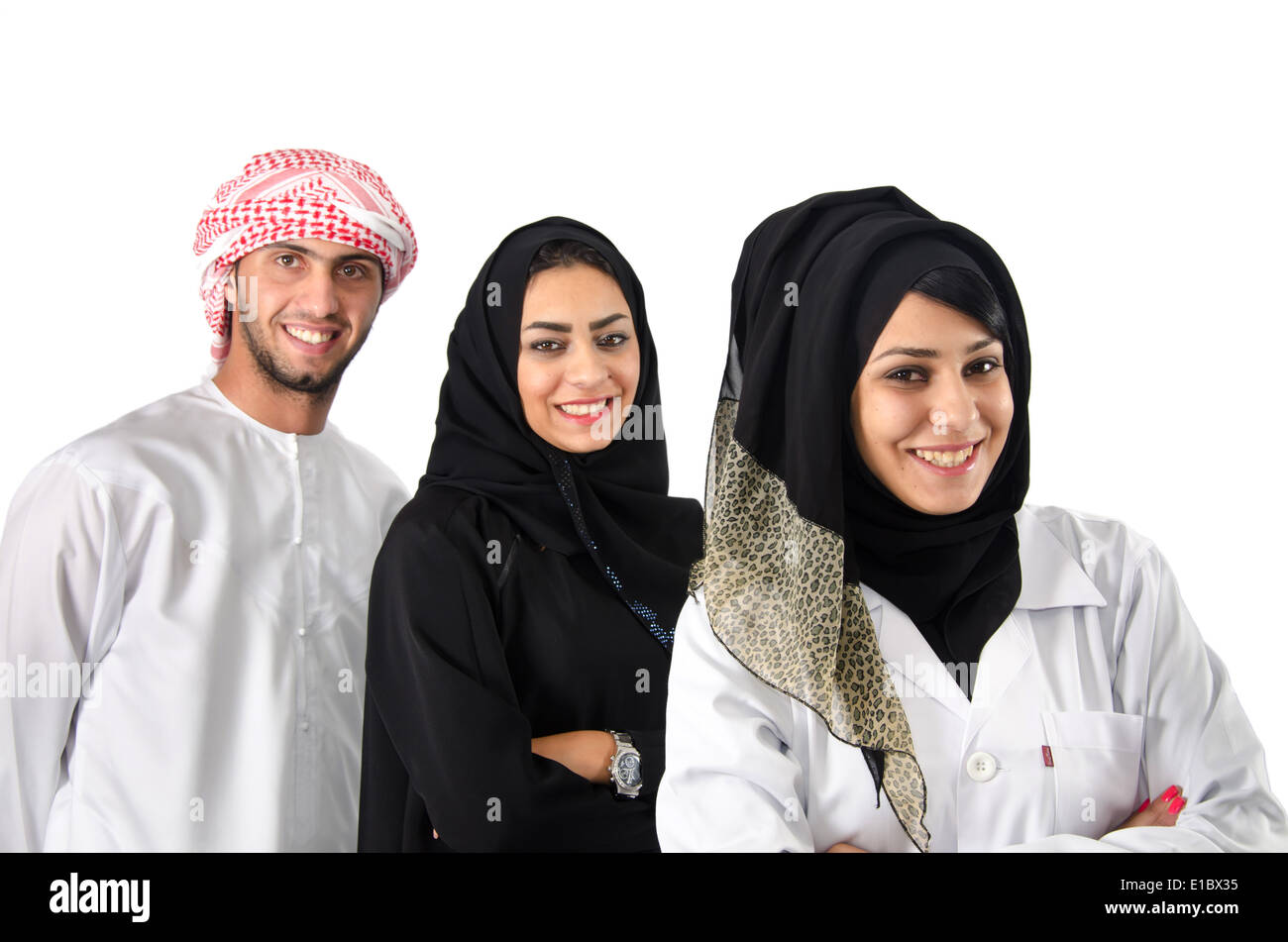 Arab Female Doctor With Arab Family Stock Photo - Alamy