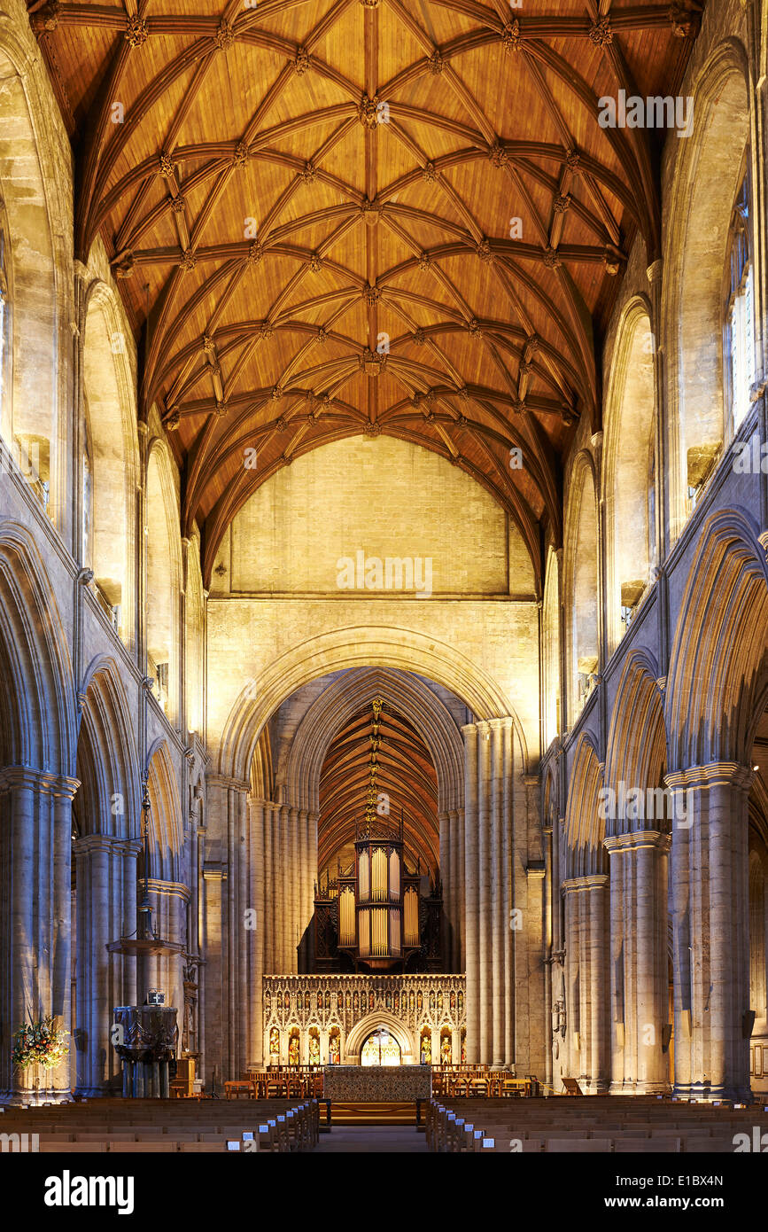 Ripon Cathedral interior, Ripon North Yorkshire, Northern England Stock ...