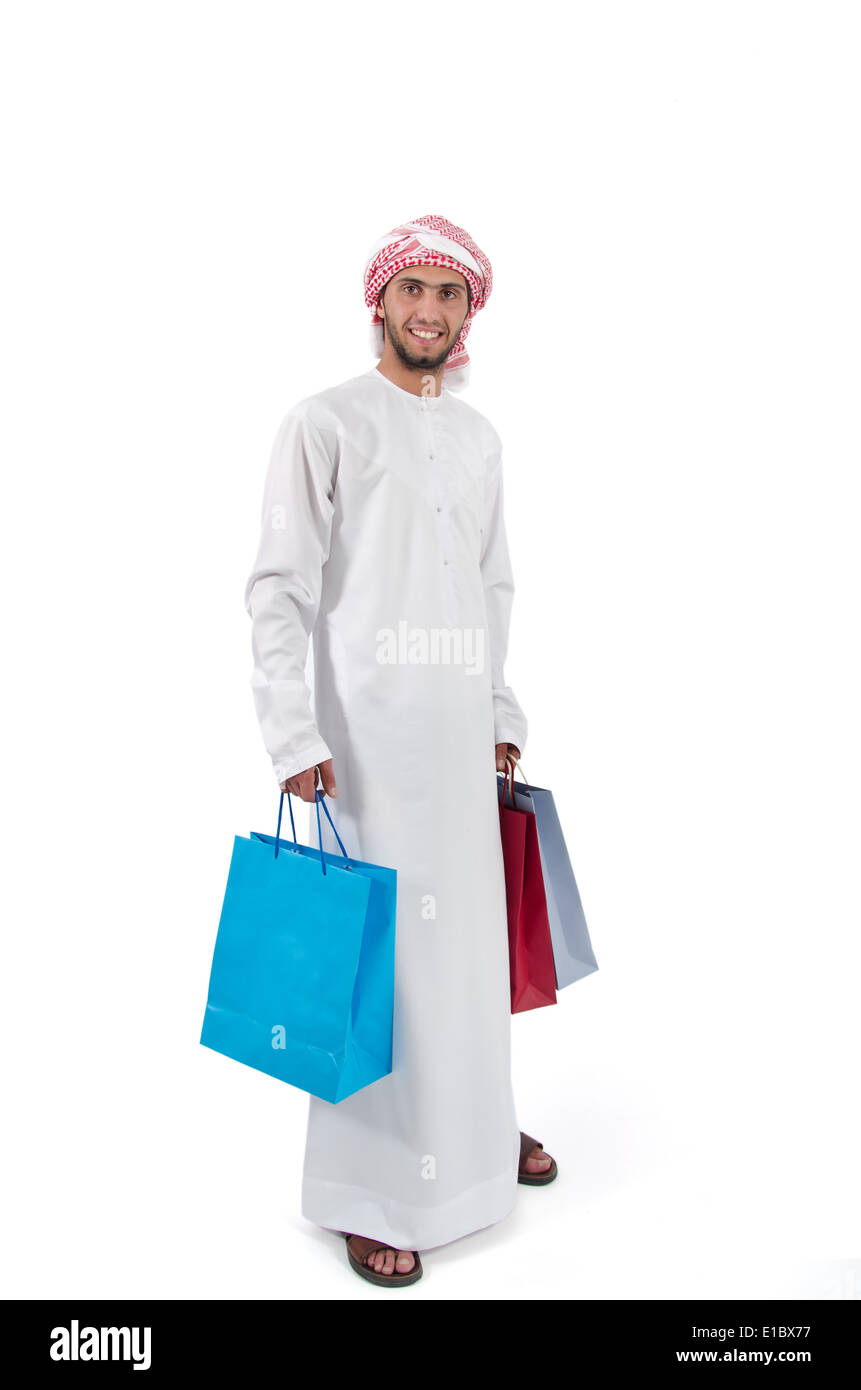 Arab Man Shopping Stock Photo - Alamy