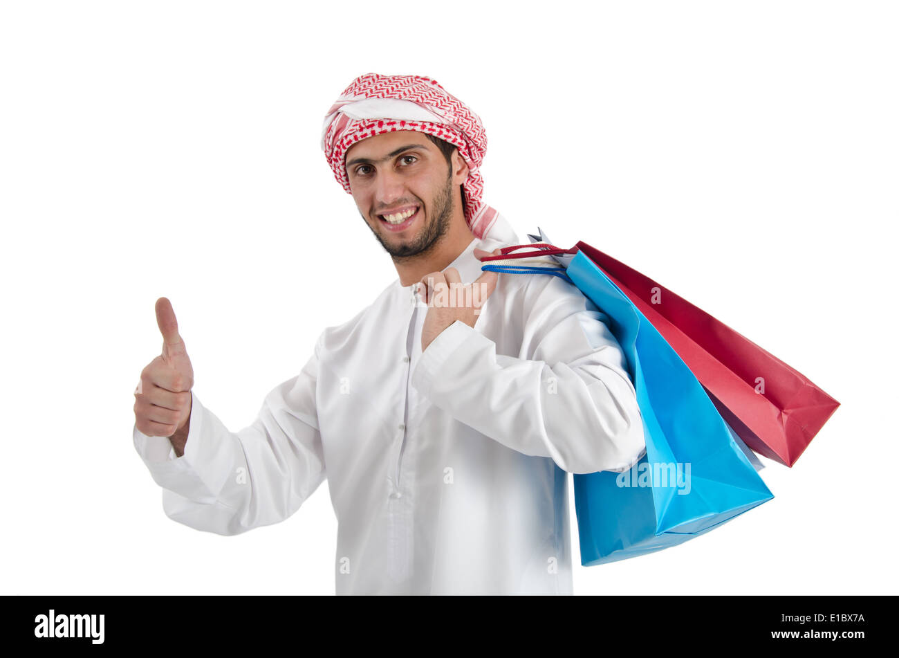 Arab Man Shopping Stock Photo - Alamy