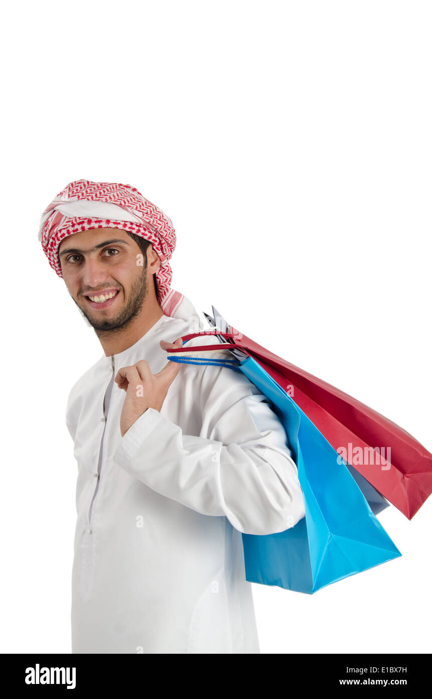 Arab Man Shopping Stock Photo - Alamy