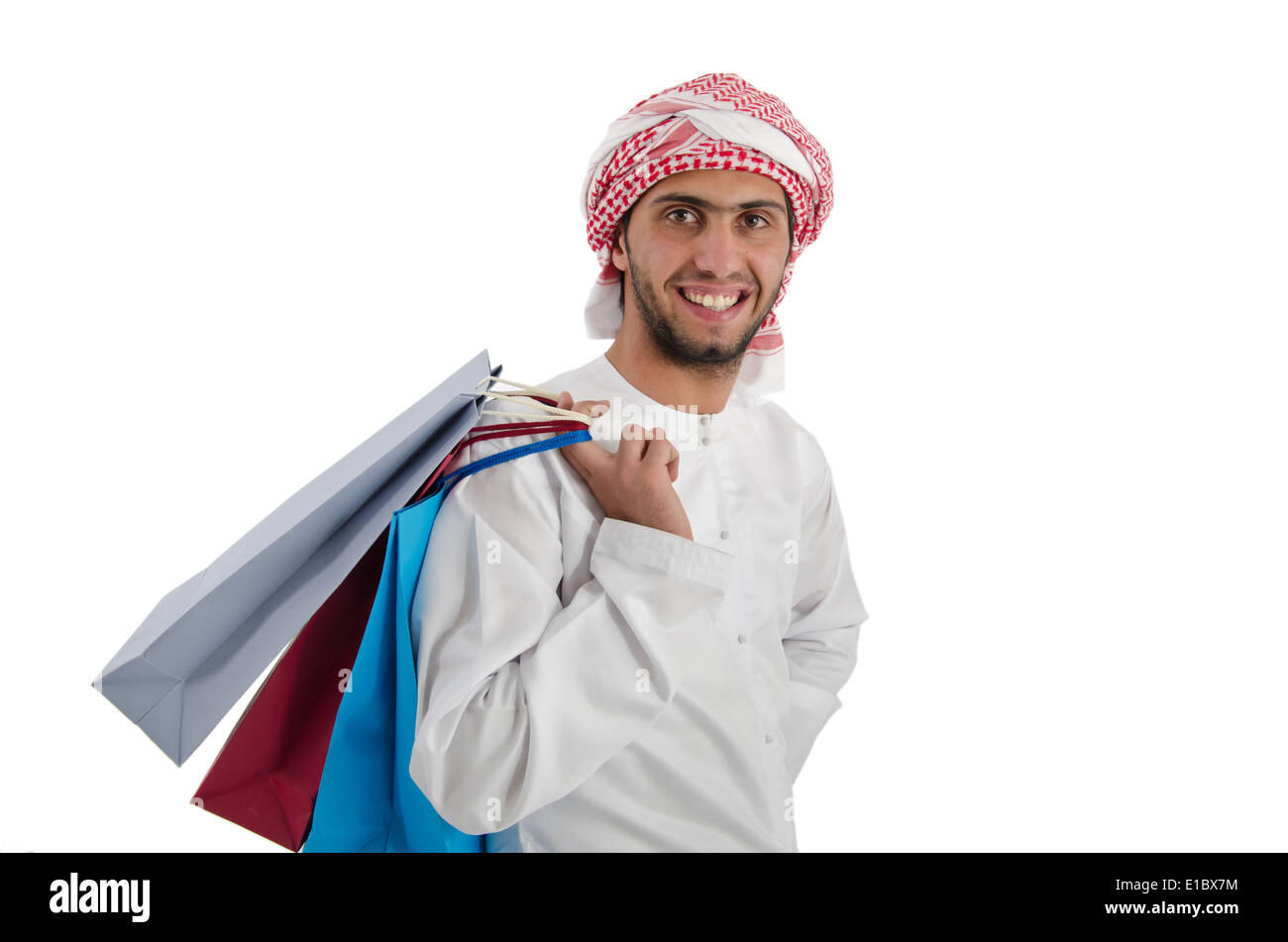 Arab Man Shopping Stock Photo - Alamy