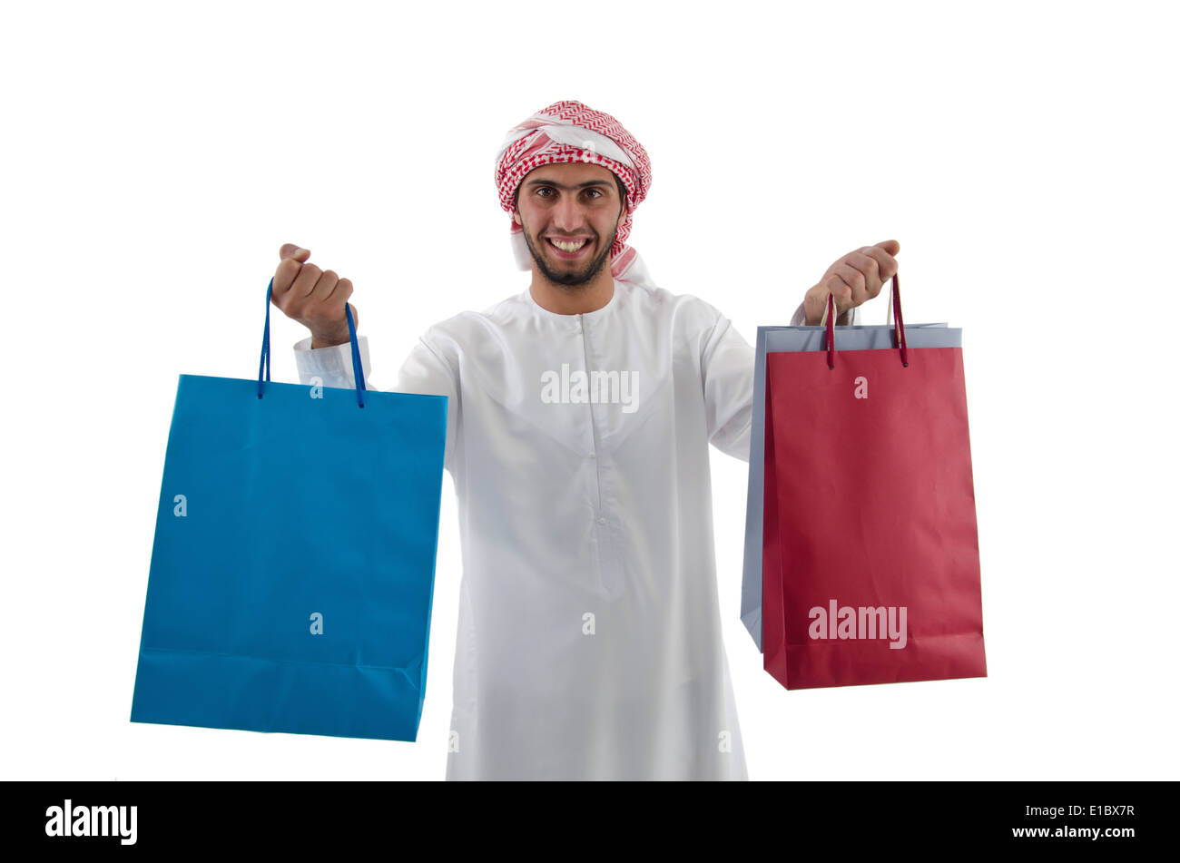 Arab Man Shopping Stock Photo - Alamy