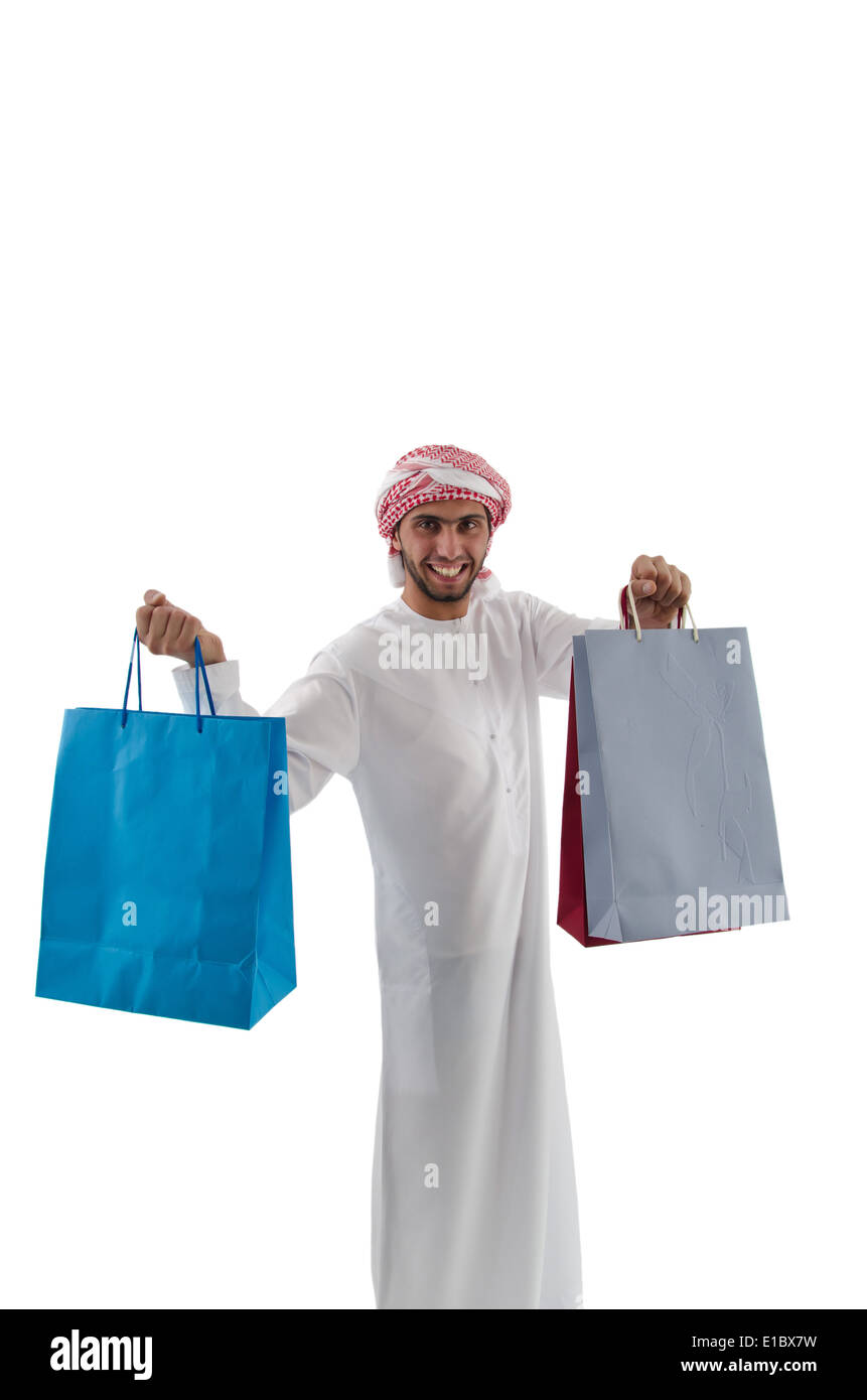 Arab Man Shopping Stock Photo - Alamy