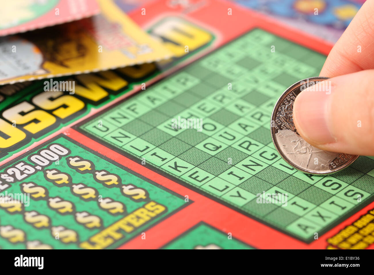 Scratching coin hi-res stock photography and images - Alamy