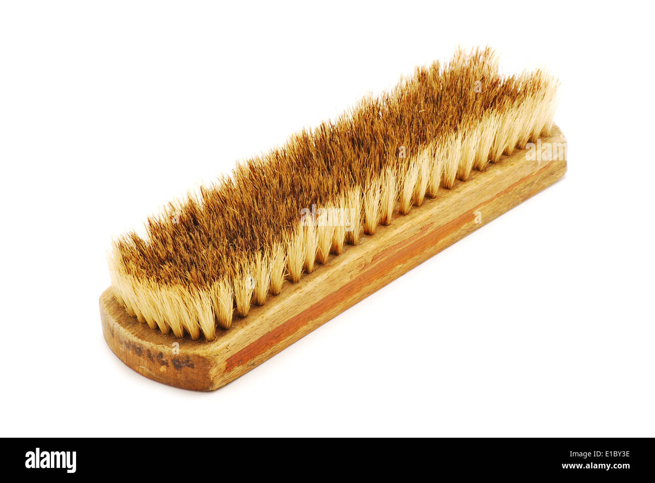 Old brown brush isolated on white background Stock Photo - Alamy
