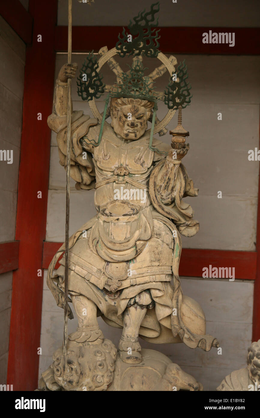 statue- one of the Four Heavenly Kings,Shitennō,Buddhist guardian ...