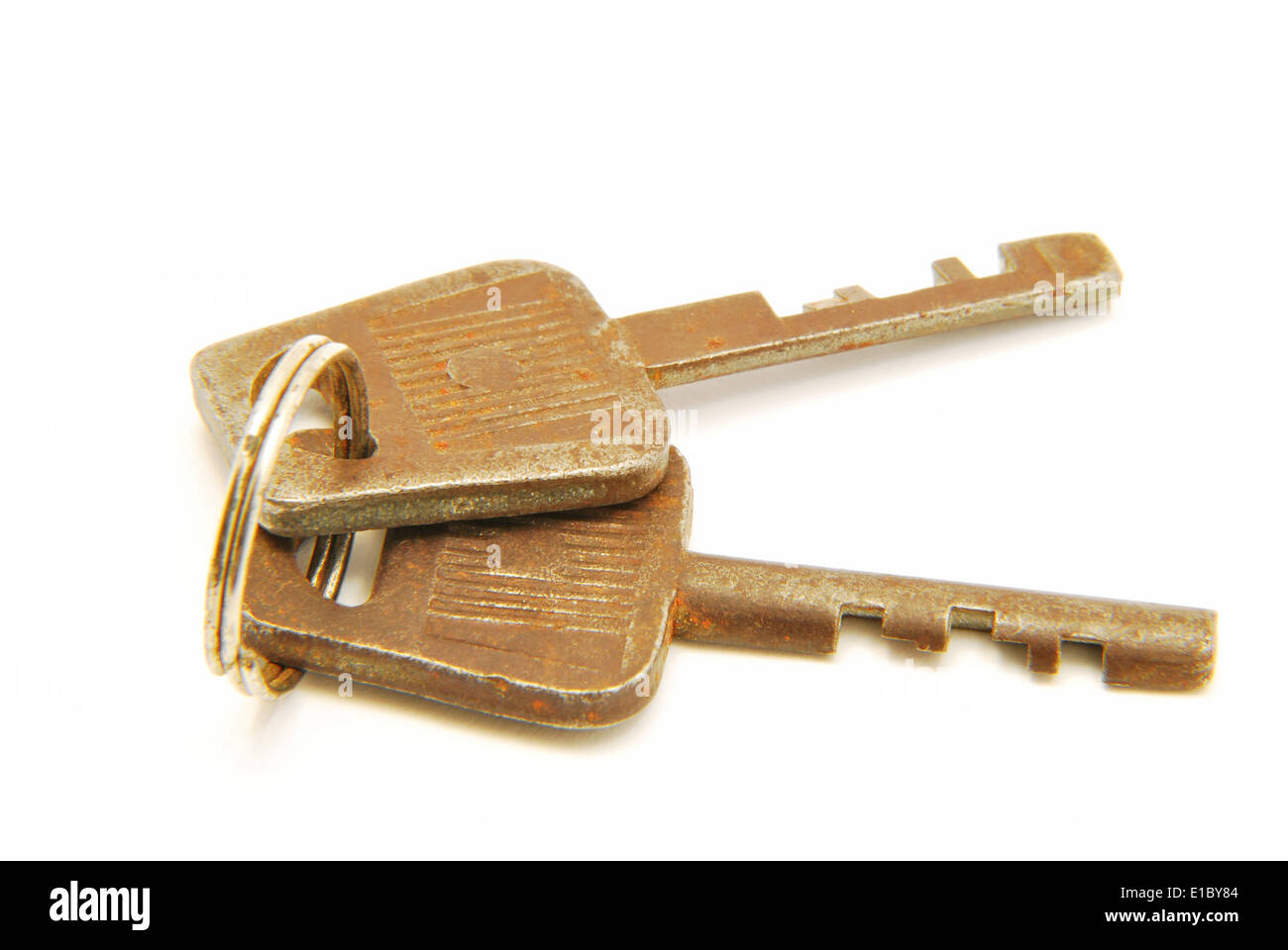 Old rusty house keys key Cut Out Stock Images & Pictures - Alamy