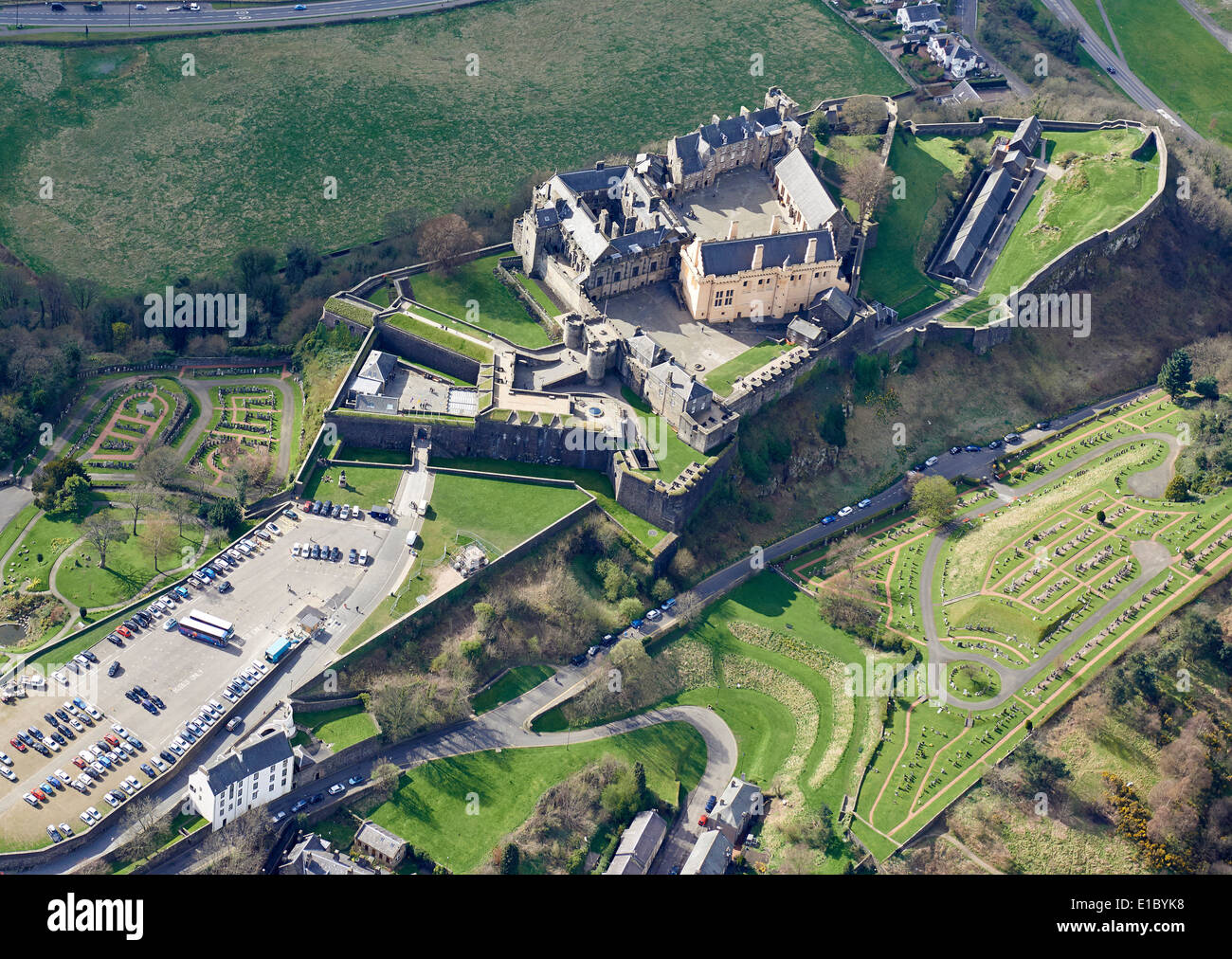 Aerial View Of Castle Scotland