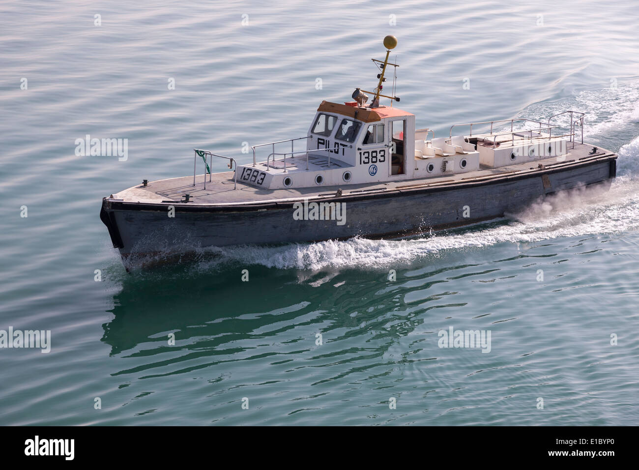 Boat heading South on the Suez Canal Egypt Stock Photo - Alamy