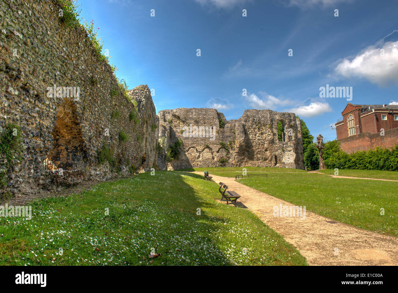 Ruins of Reading Abbey Stock Photo - Alamy
