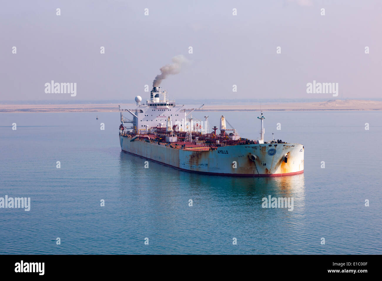 APOLLO (Oil/chemical tanker in the Suez Canal Egypt Stock Photo - Alamy