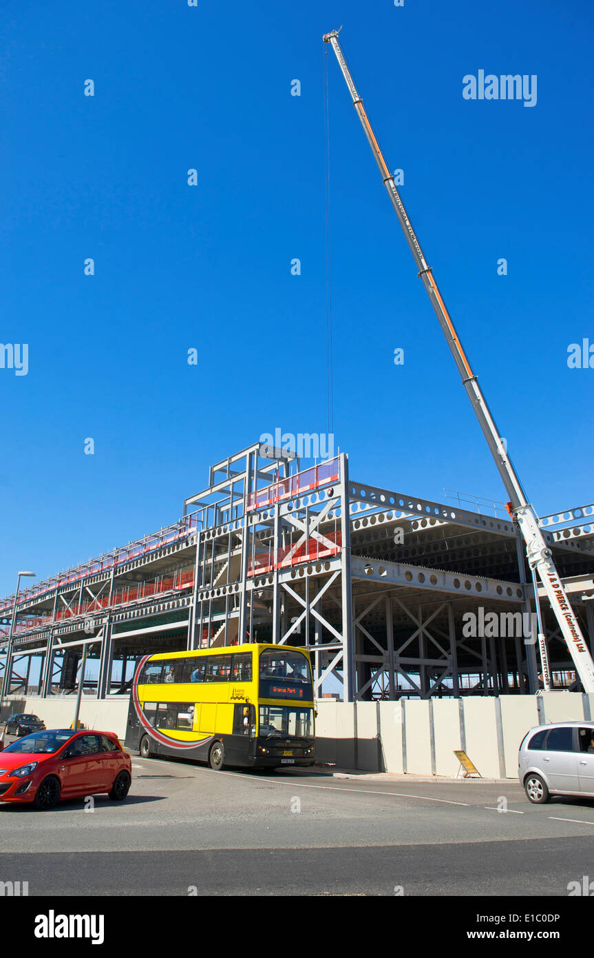 Construction work being carried out on the Gateway project in Blackpool ...