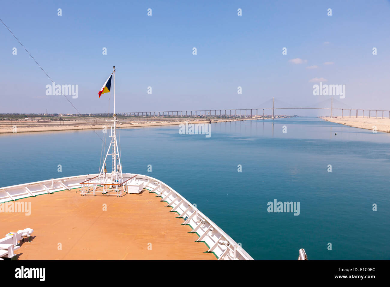 Mubarak peace bridge suez canal hi-res stock photography and images - Alamy